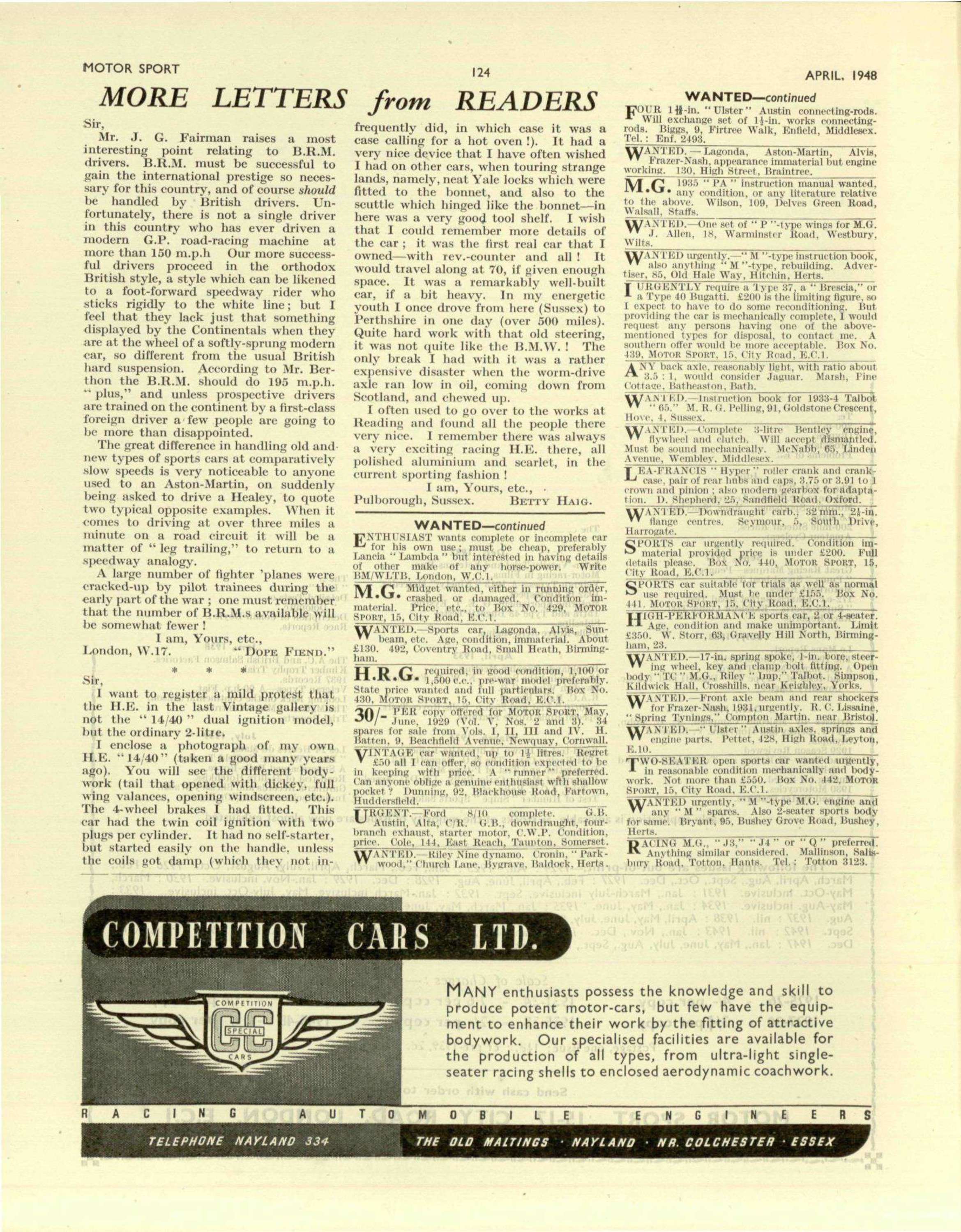 April 1948 - Motor Sport Magazine