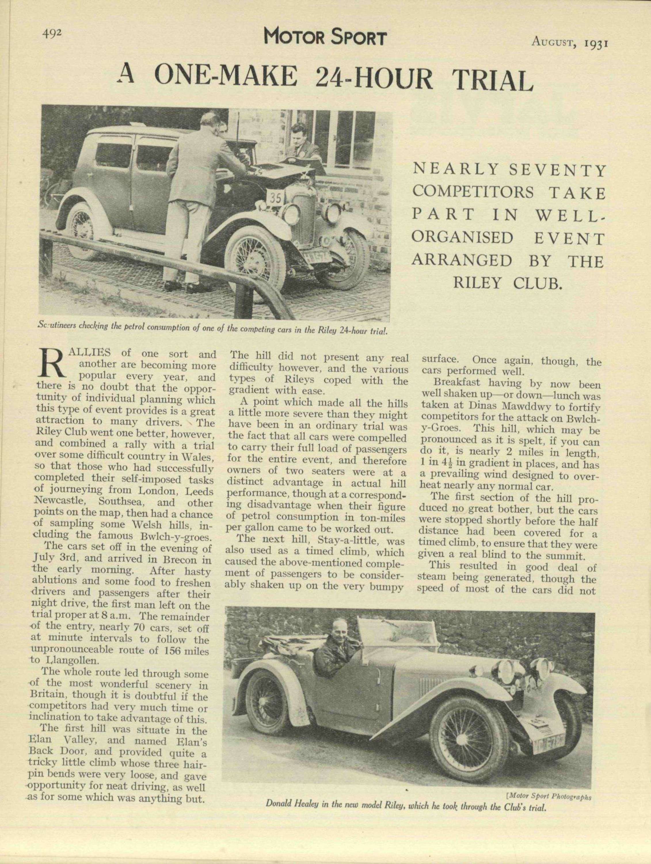 THE TRIUMPH "GNAT" August 1931 - Motor Sport Magazine