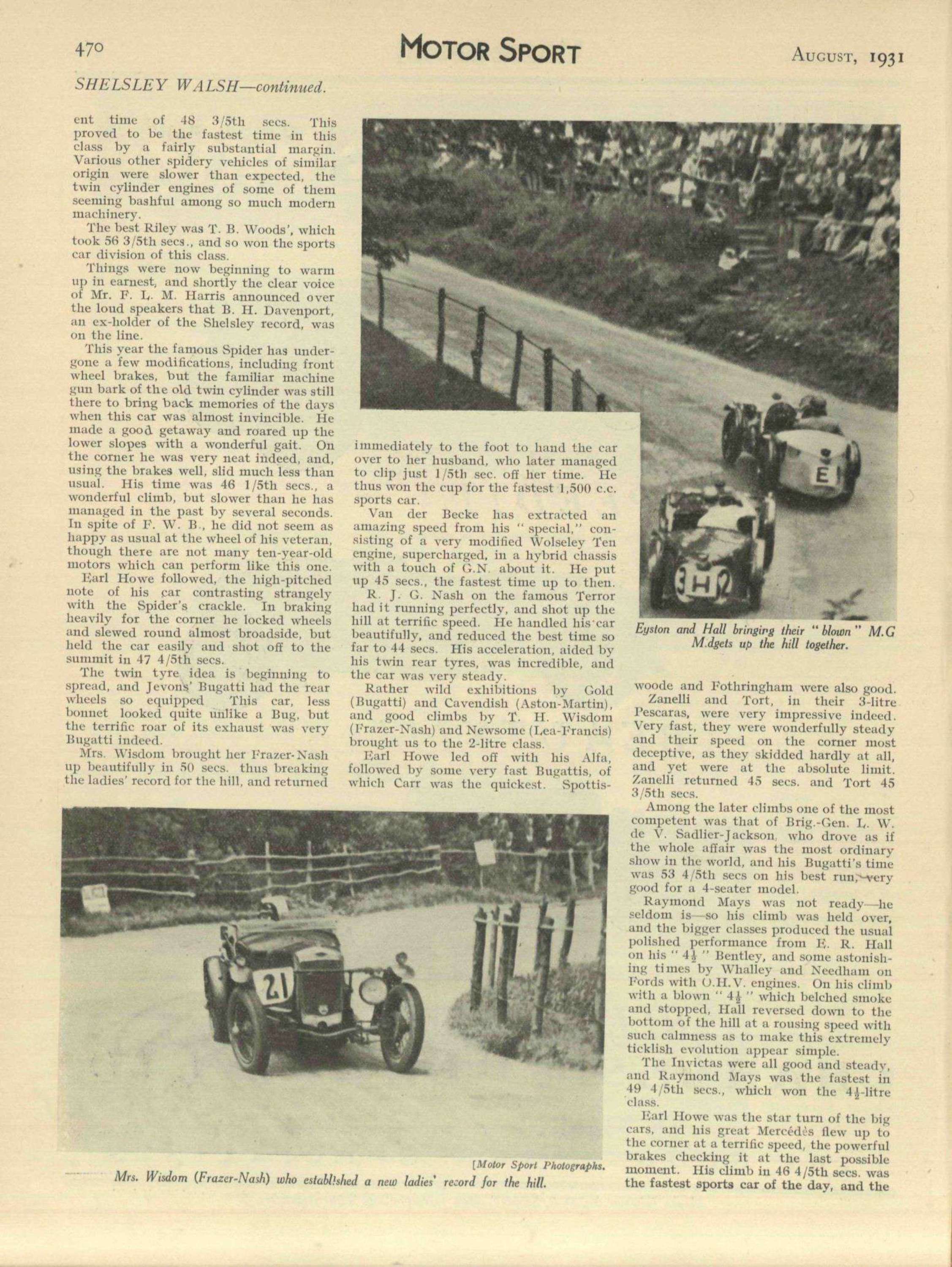 THE TRIUMPH "GNAT" August 1931 - Motor Sport Magazine