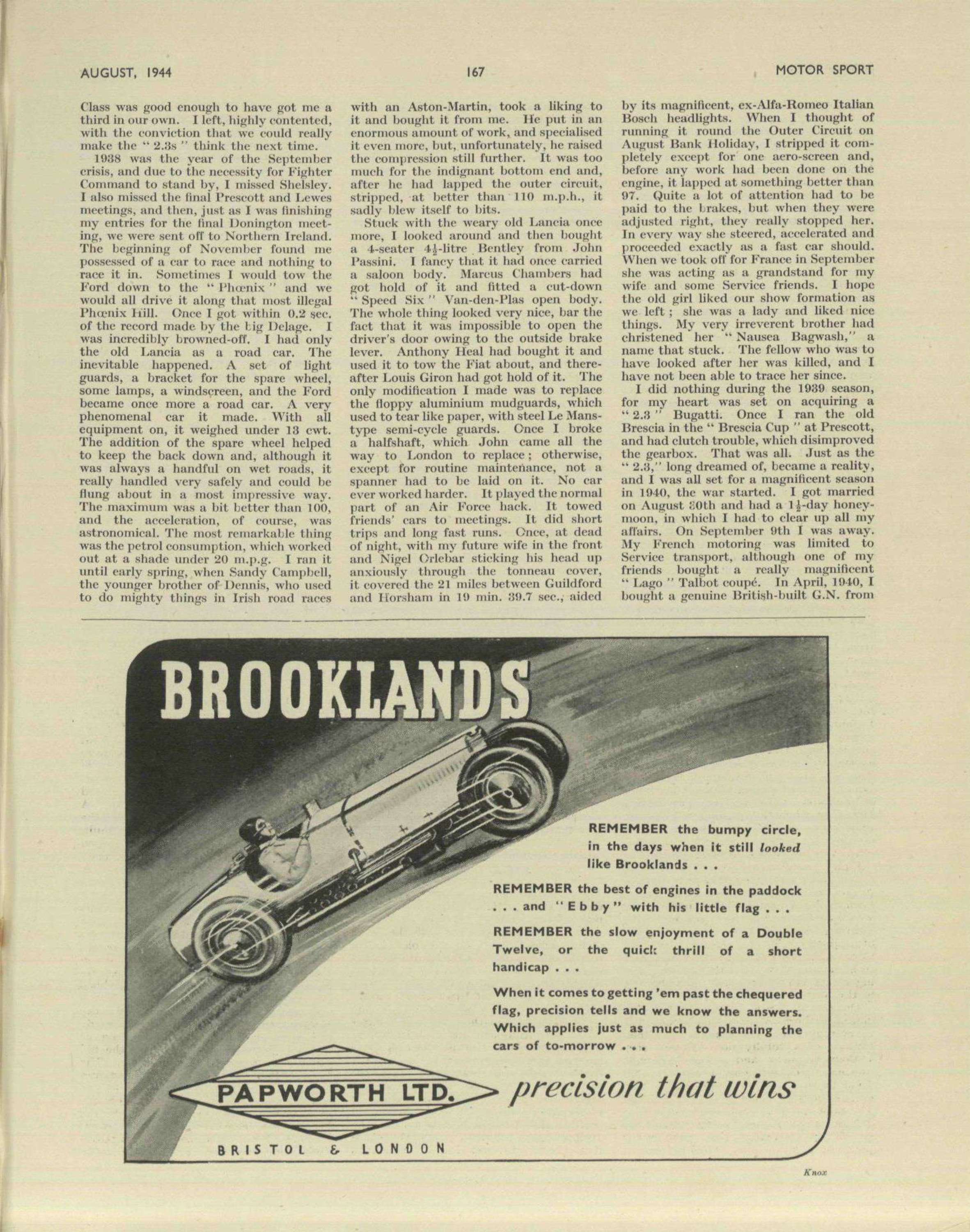 AUGUST, 1944 - Motor Sport Magazine