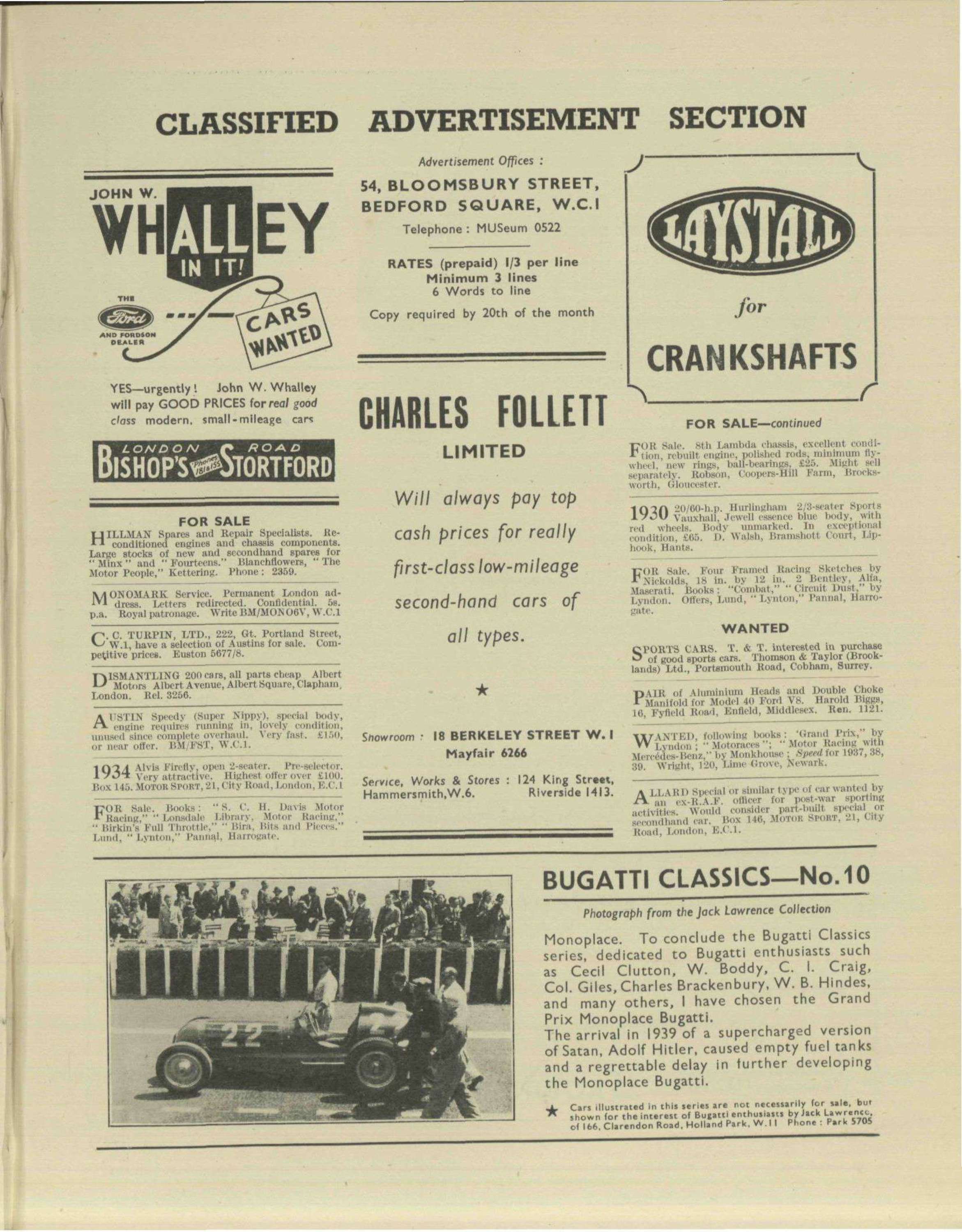 AUGUST, 1944 - Motor Sport Magazine