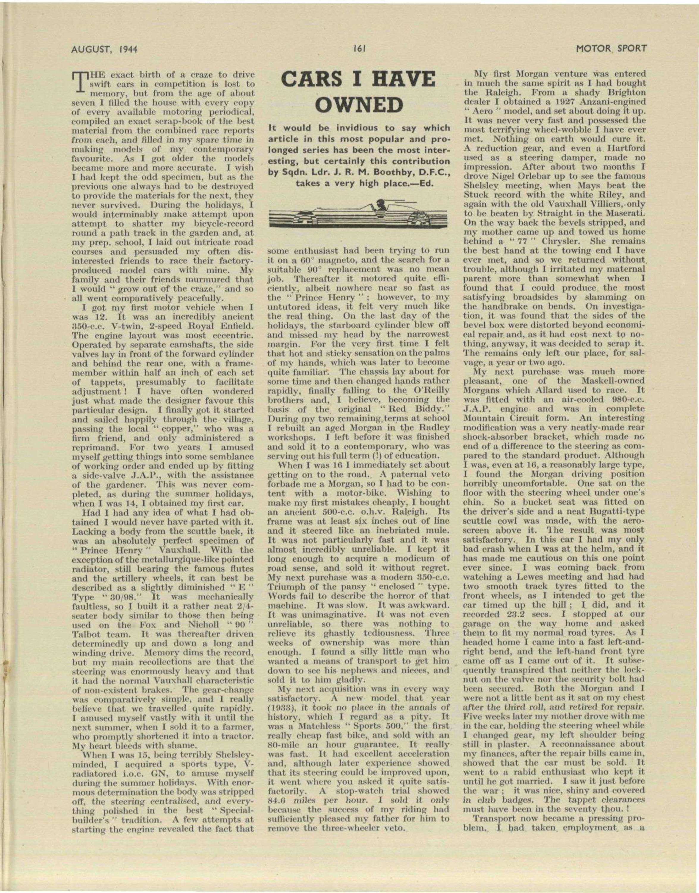 AUGUST, 1944 - Motor Sport Magazine