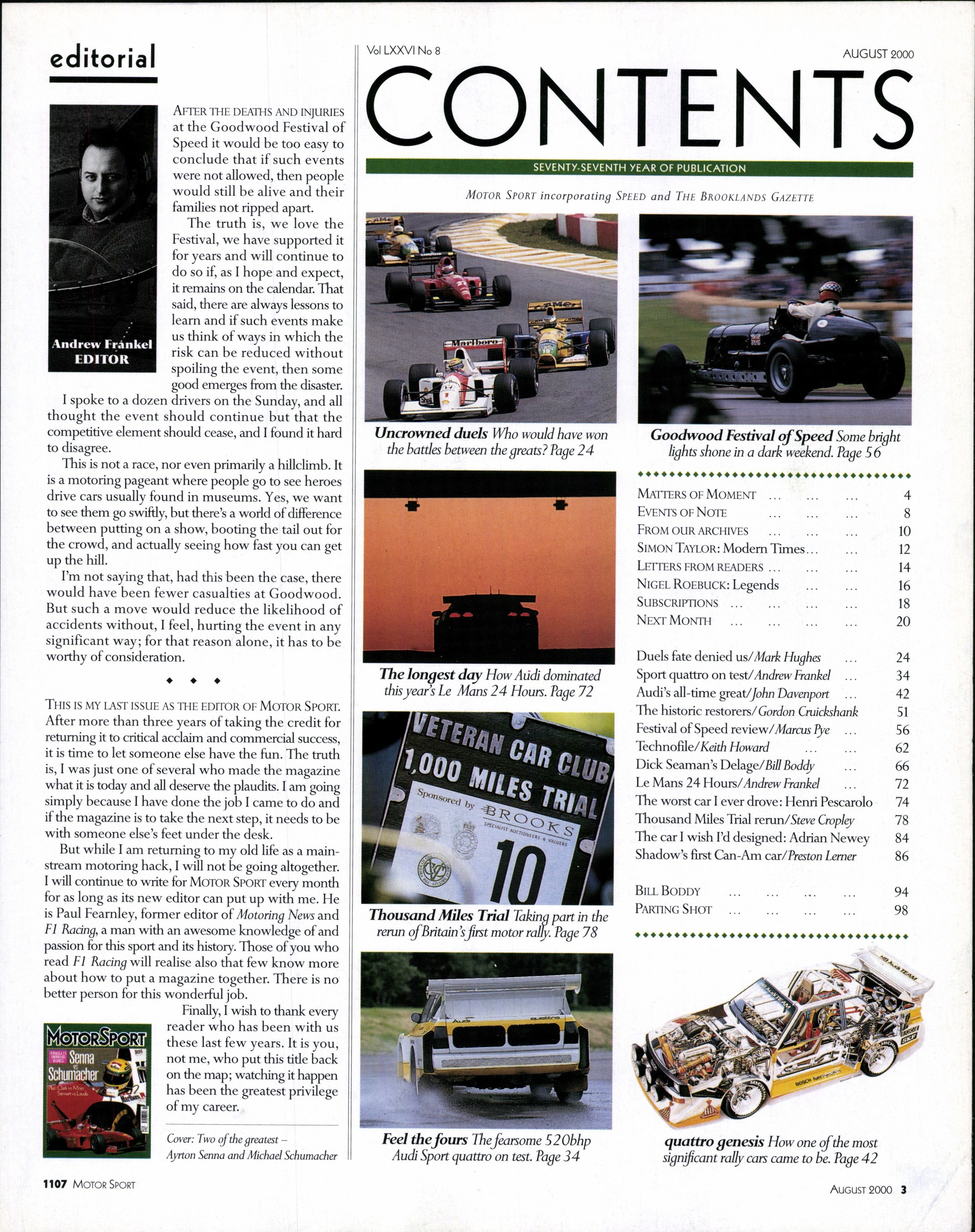 Bernd Rosemeyer: Nigel Roebuck's Legends August 2000 - Motor Sport Magazine