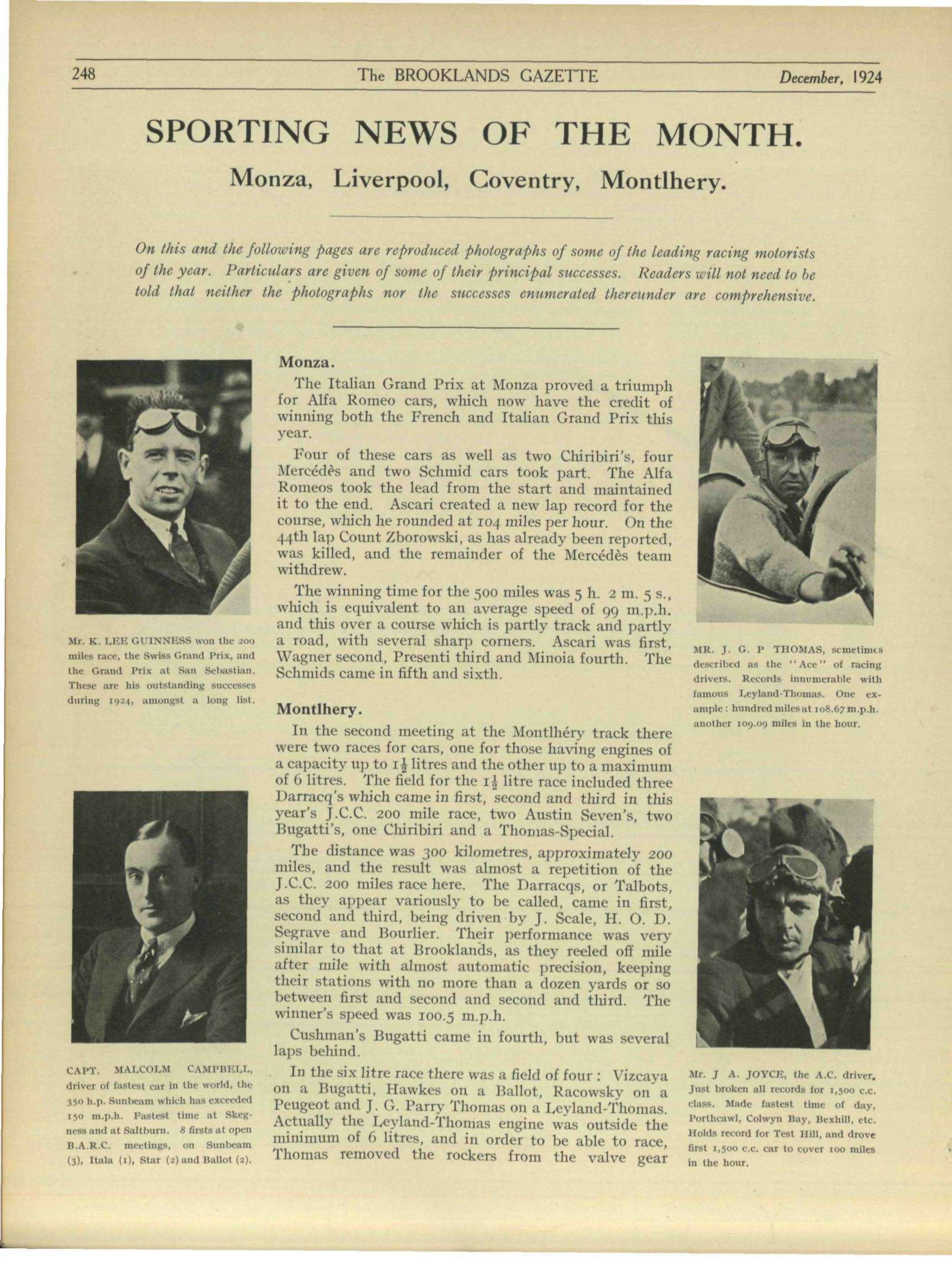 December 1924 - Motor Sport Magazine