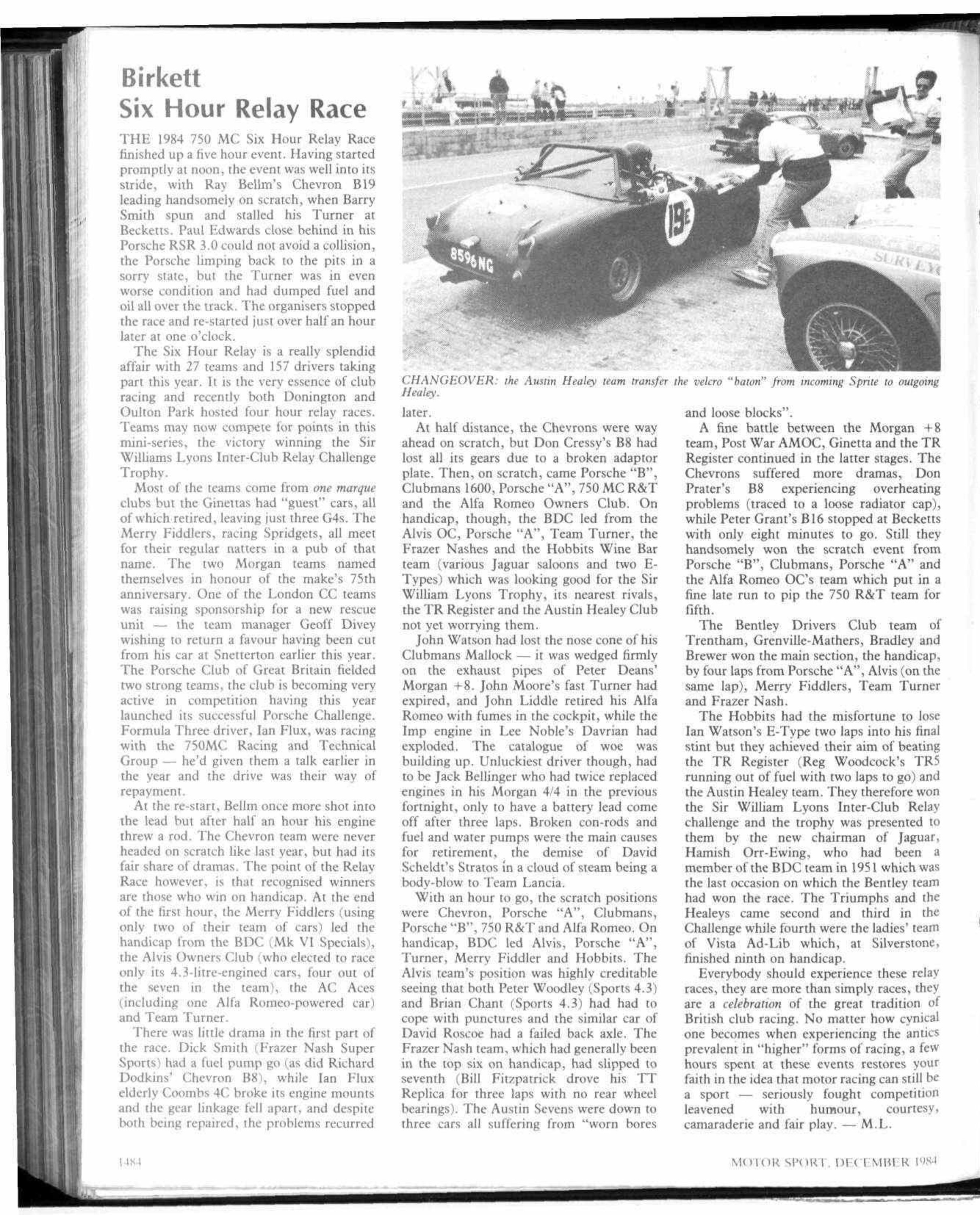 LOOKING BACK ON Stuart Lewis-Evans December 1984 - Motor Sport Magazine