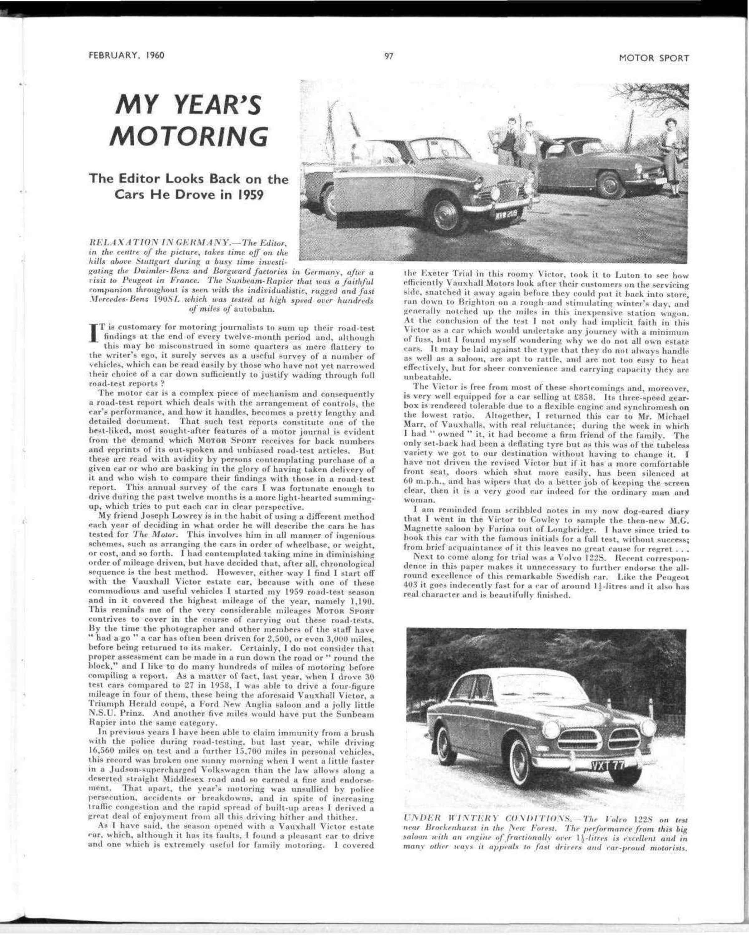 My Year's Motoring | Motor Sport Magazine Archive