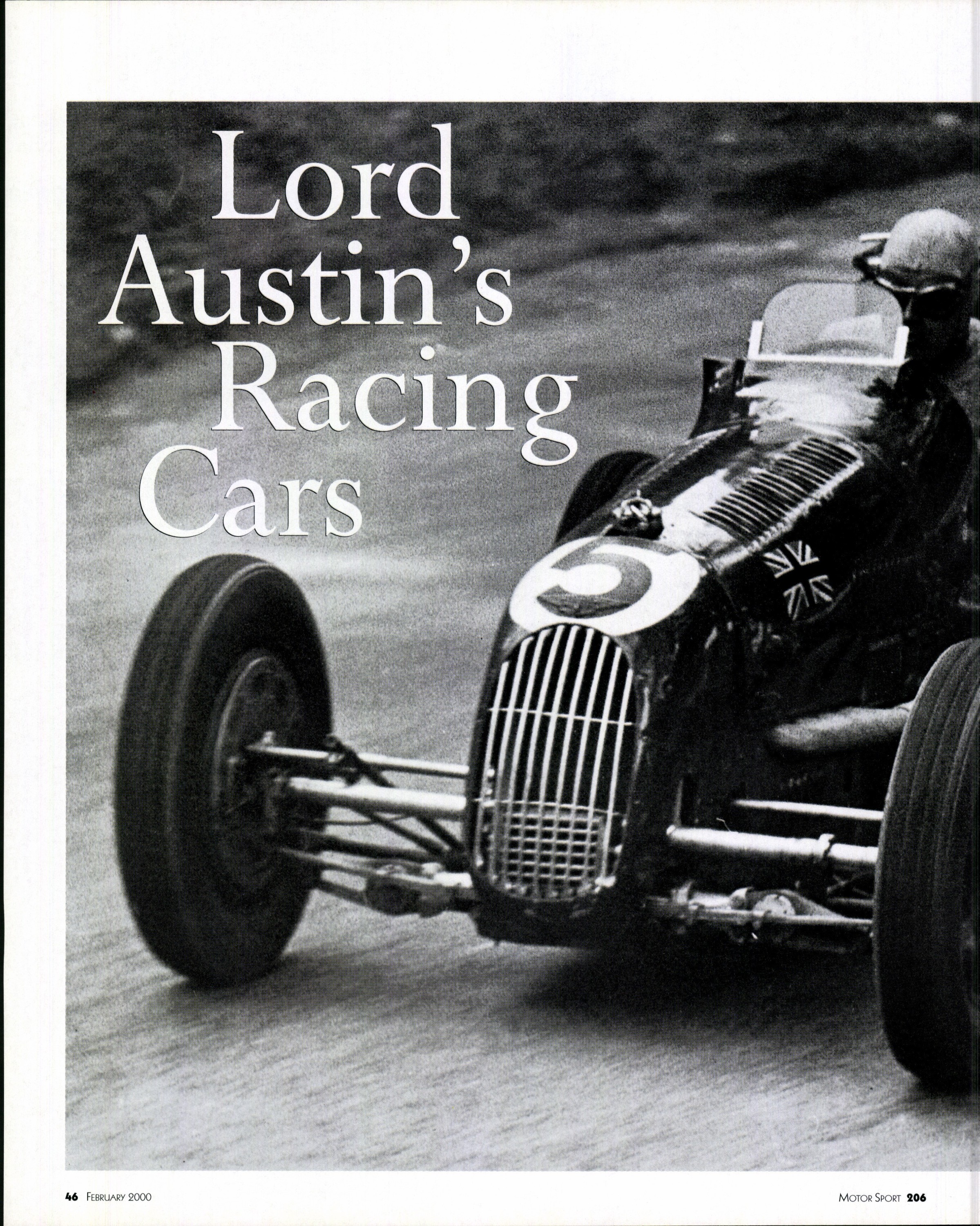 Lord Austin's Racing Cars | Motor Sport Magazine Archive