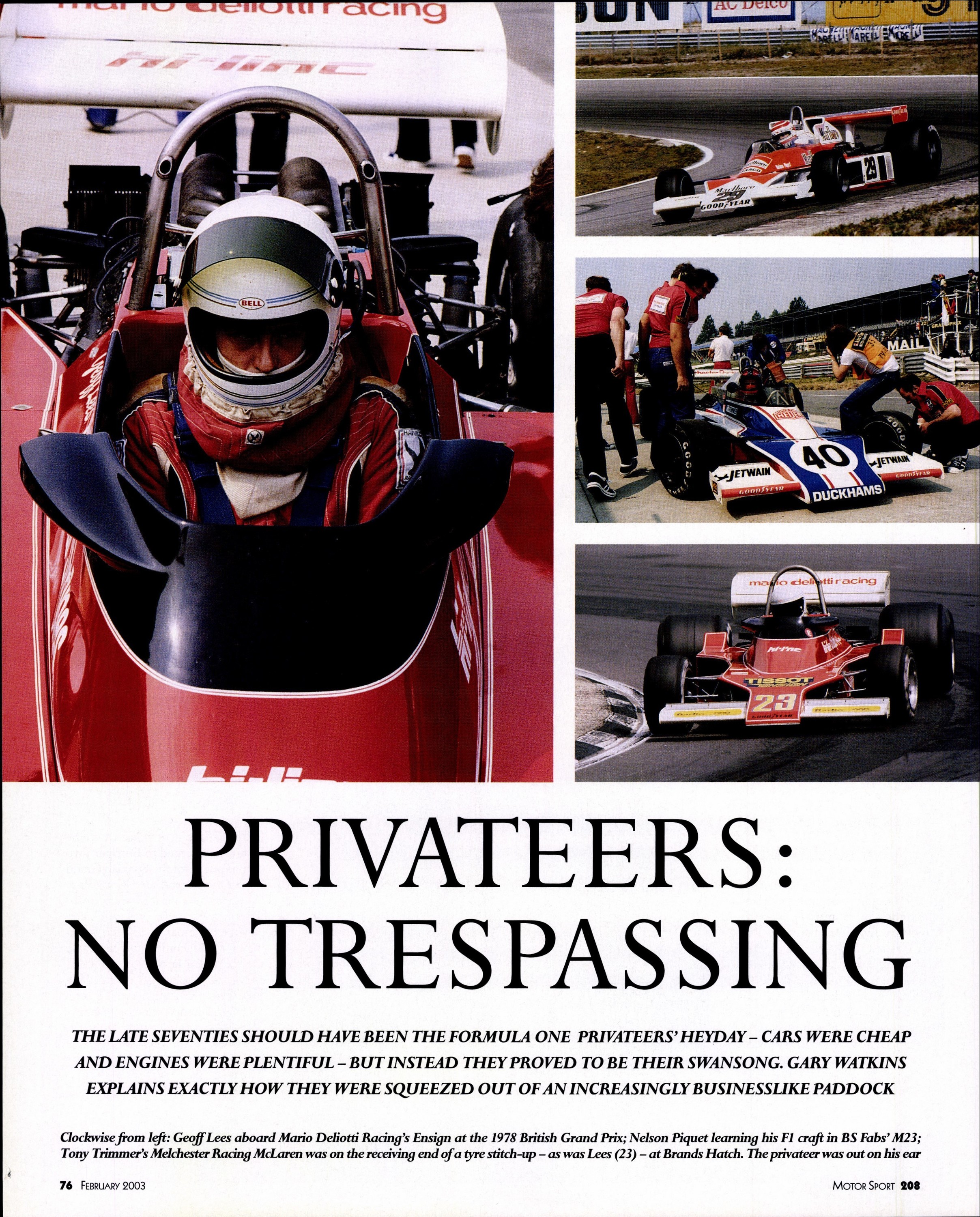 Privateers: no trespassing | Motor Sport Magazine Archive