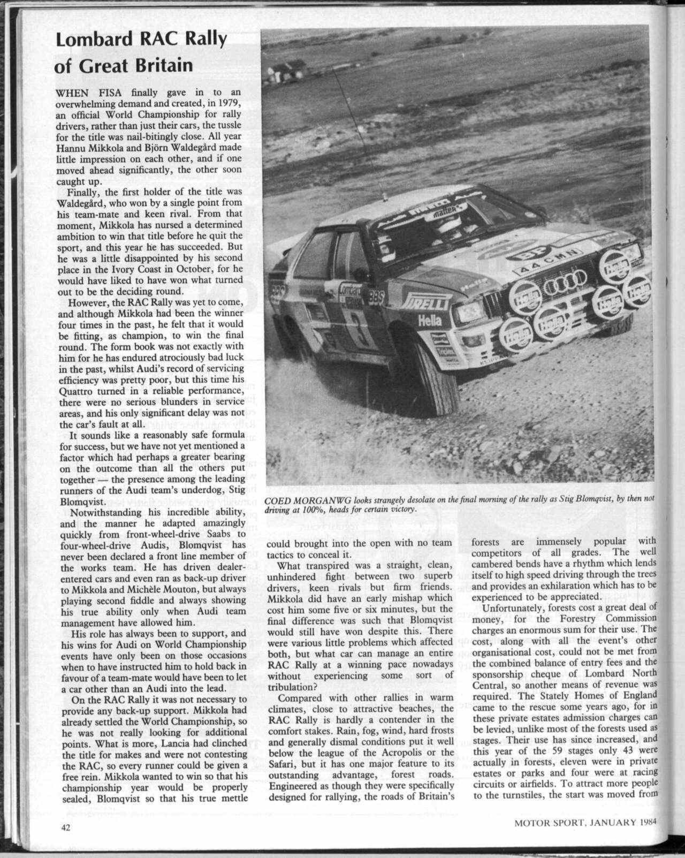 Lombard RAC Rally of Great Britain | Motor Sport Magazine Archive