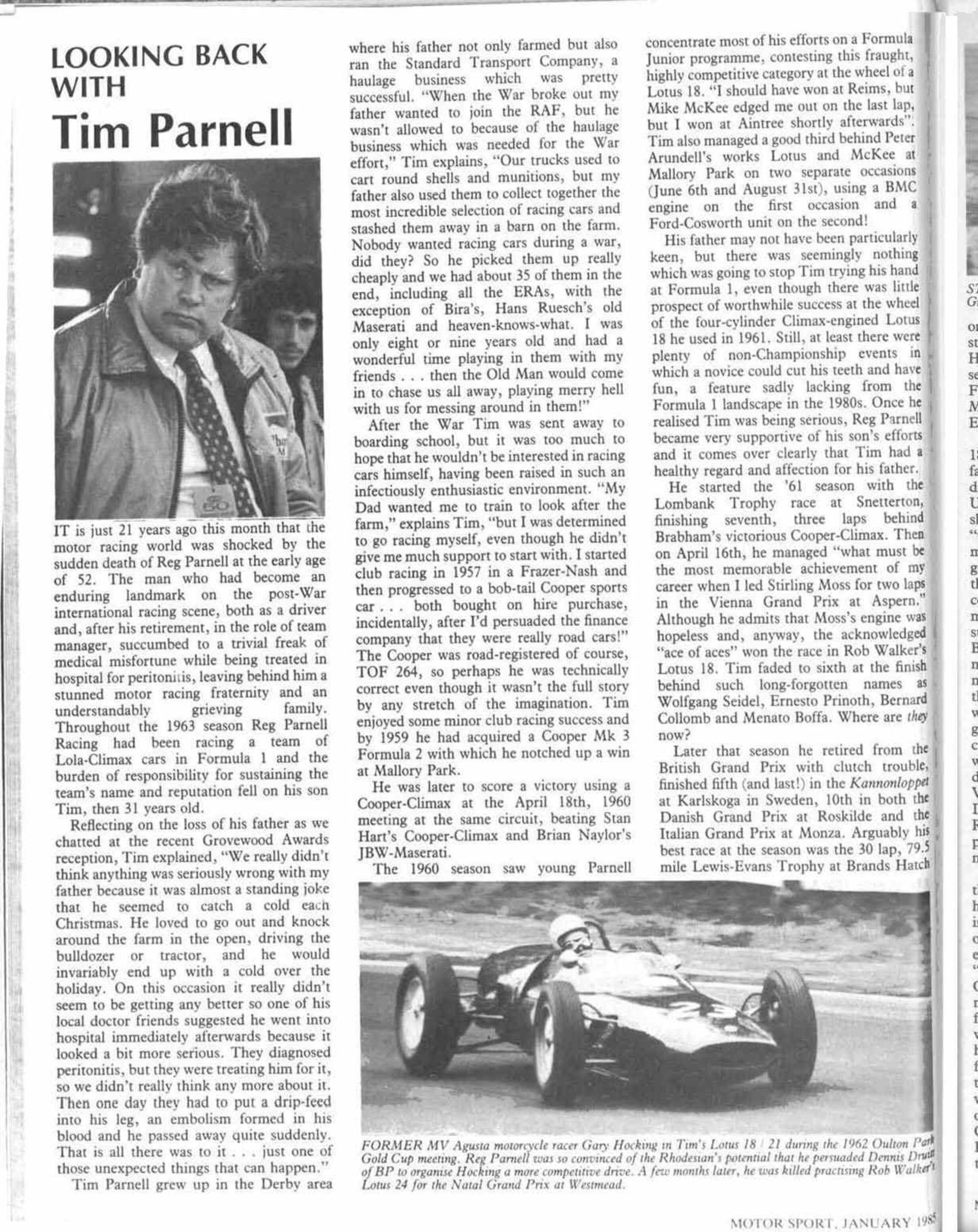 Looking back with Tim Parnell | Motor Sport Magazine Archive