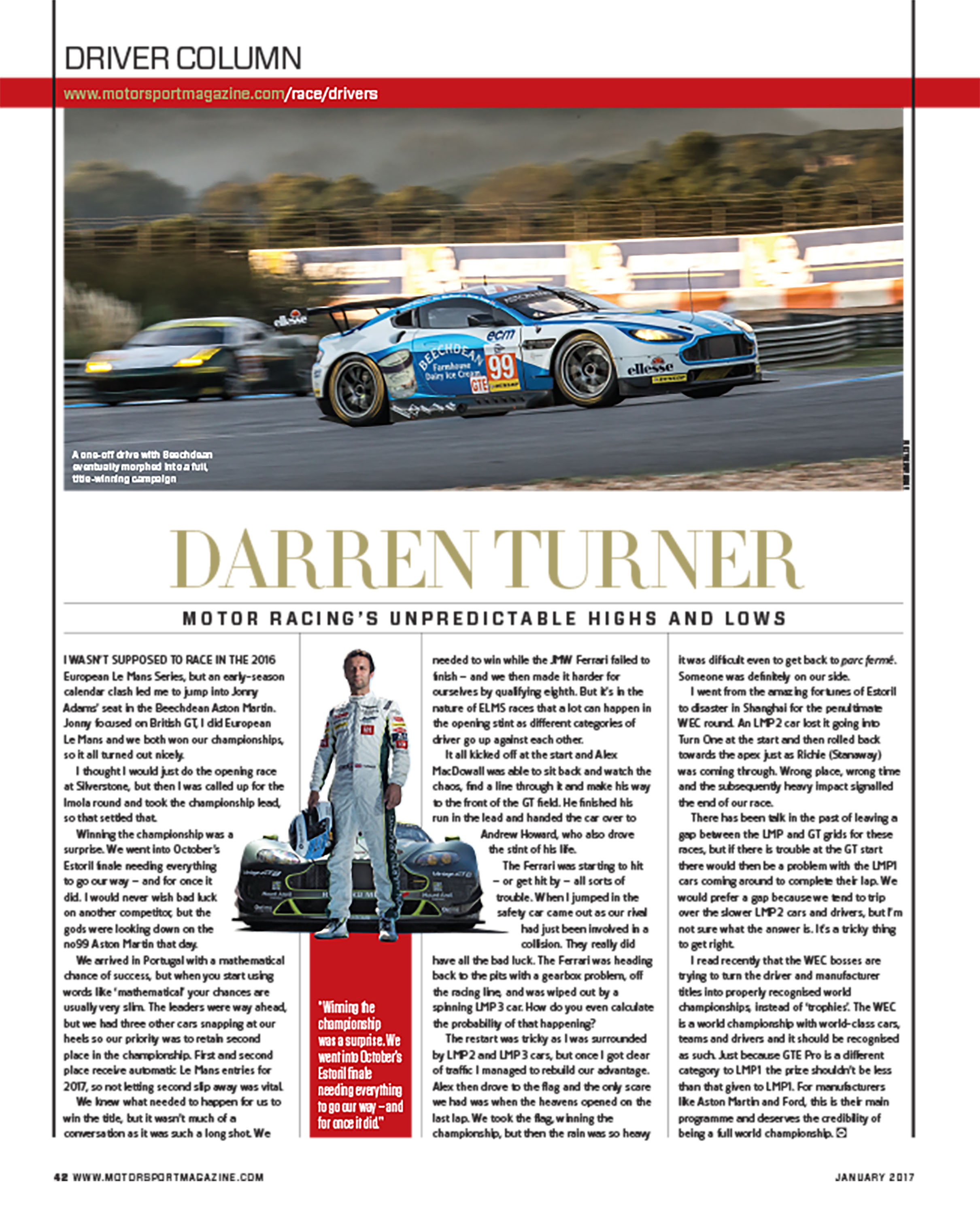 Brenda Vernor: Life with Ferrari January 2017 - Motor Sport Magazine