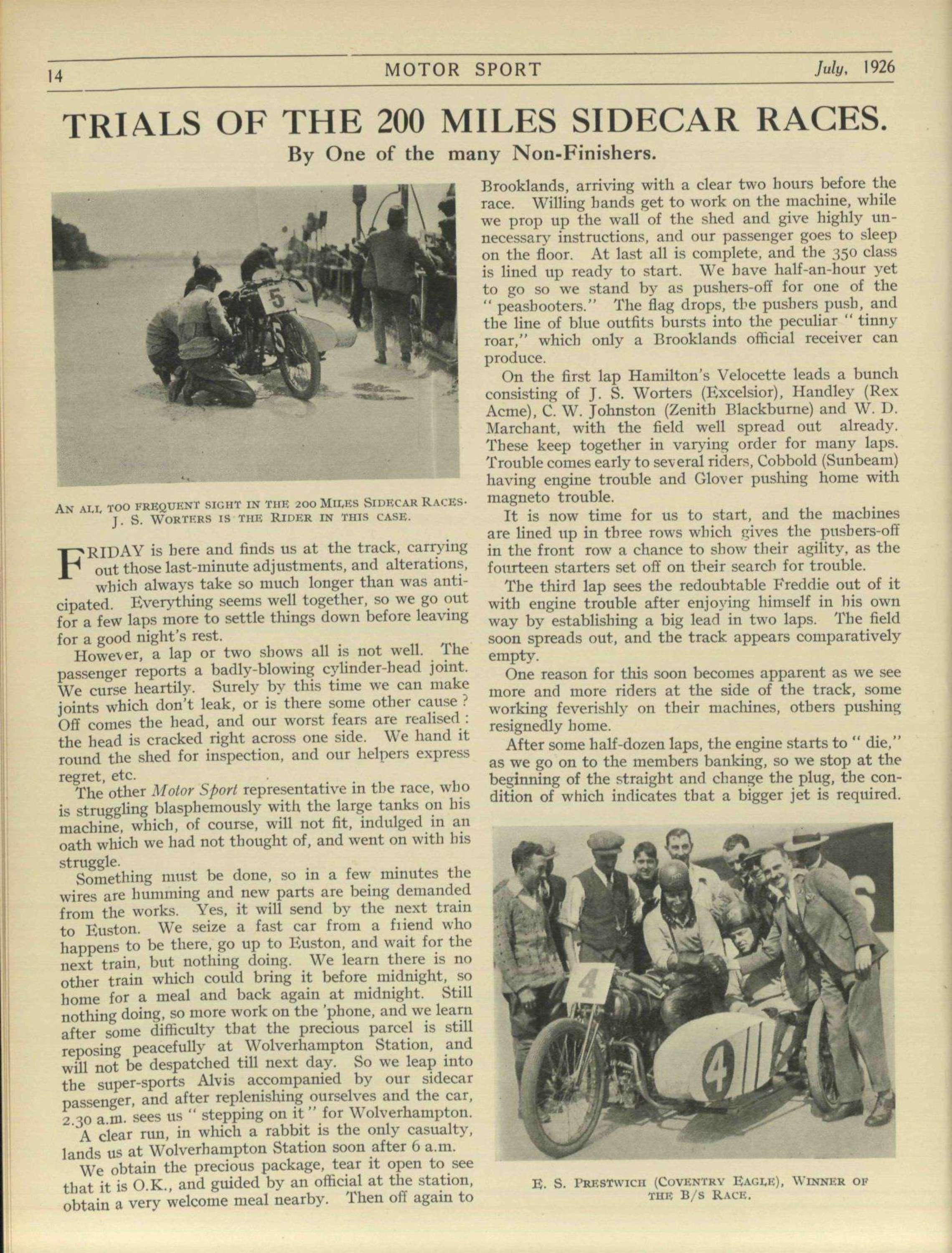 CONTENTS., July 1926 July 1926 - Motor Sport Magazine