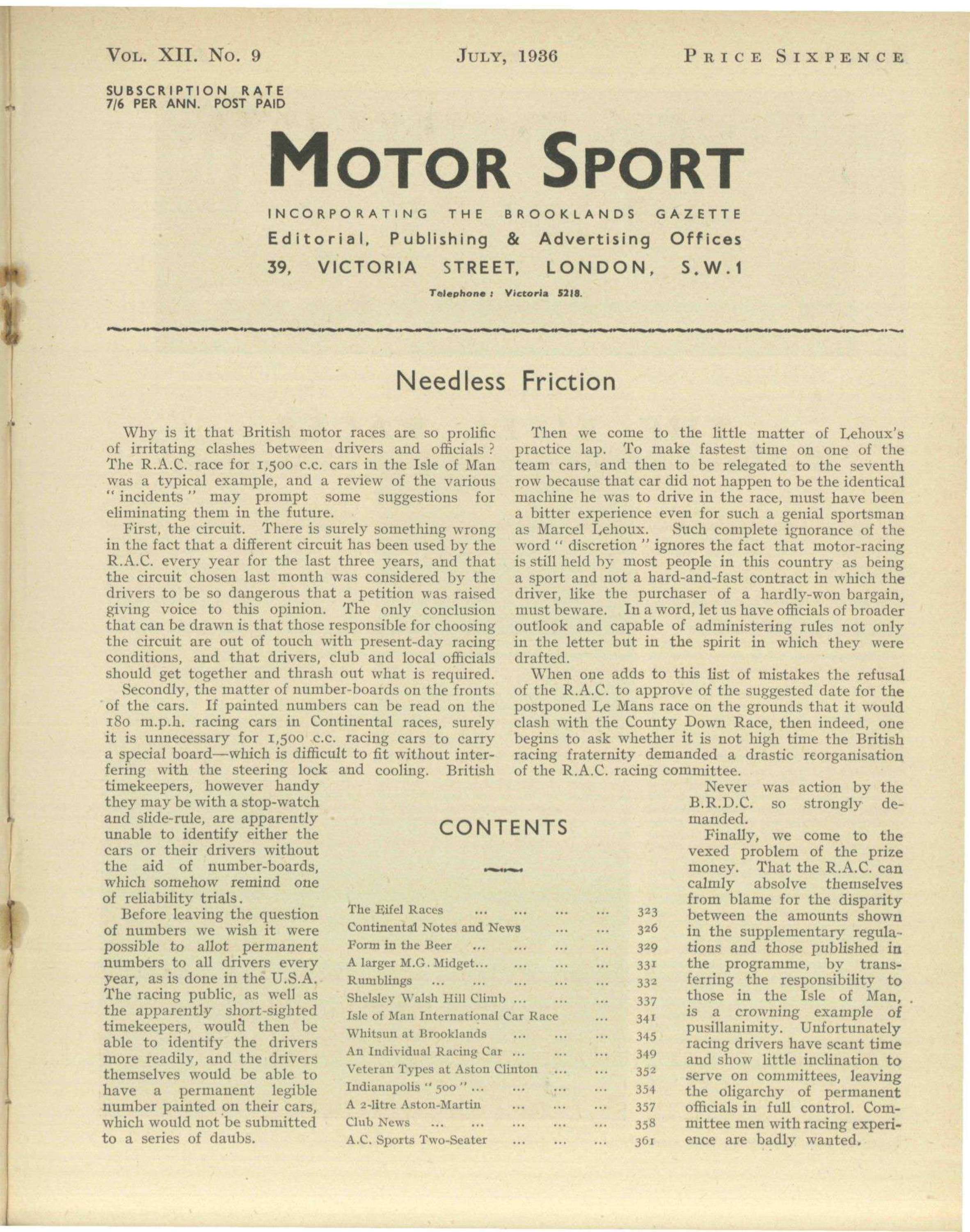 July 1936 - Motor Sport Magazine