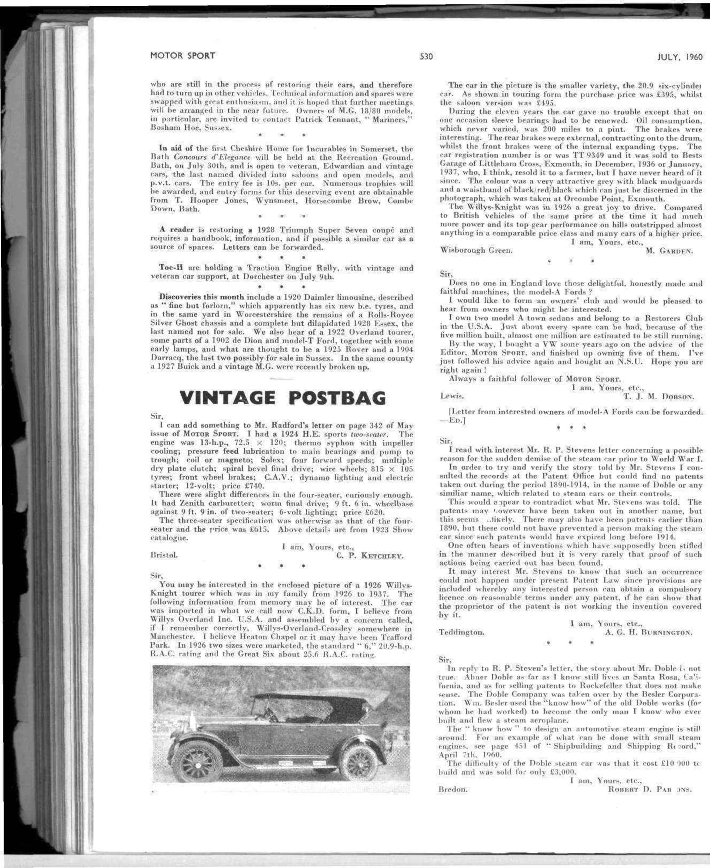 July 1960 - Motor Sport Magazine