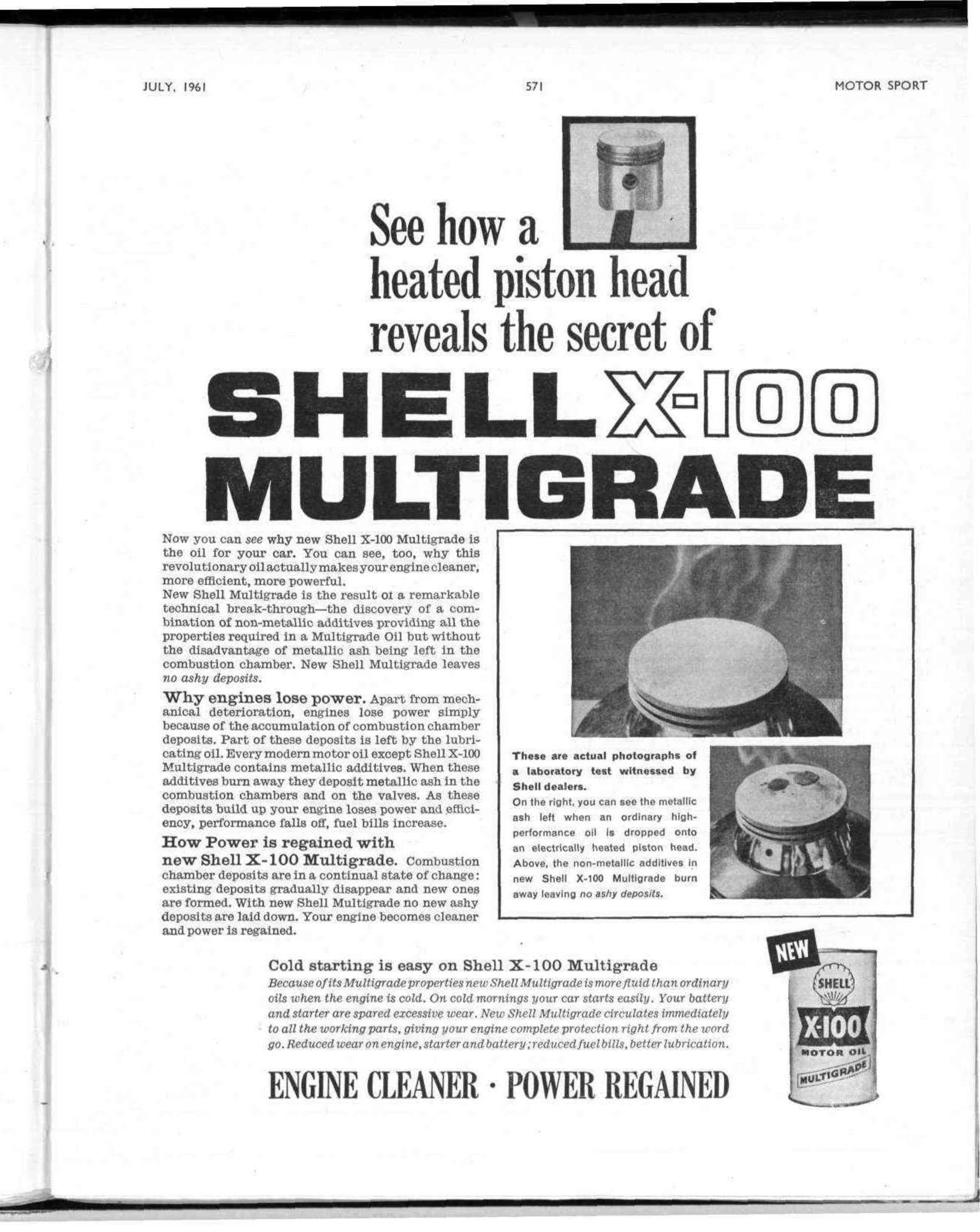 SHELL X-100 MULTIGRADE | Motor Sport Magazine Archive