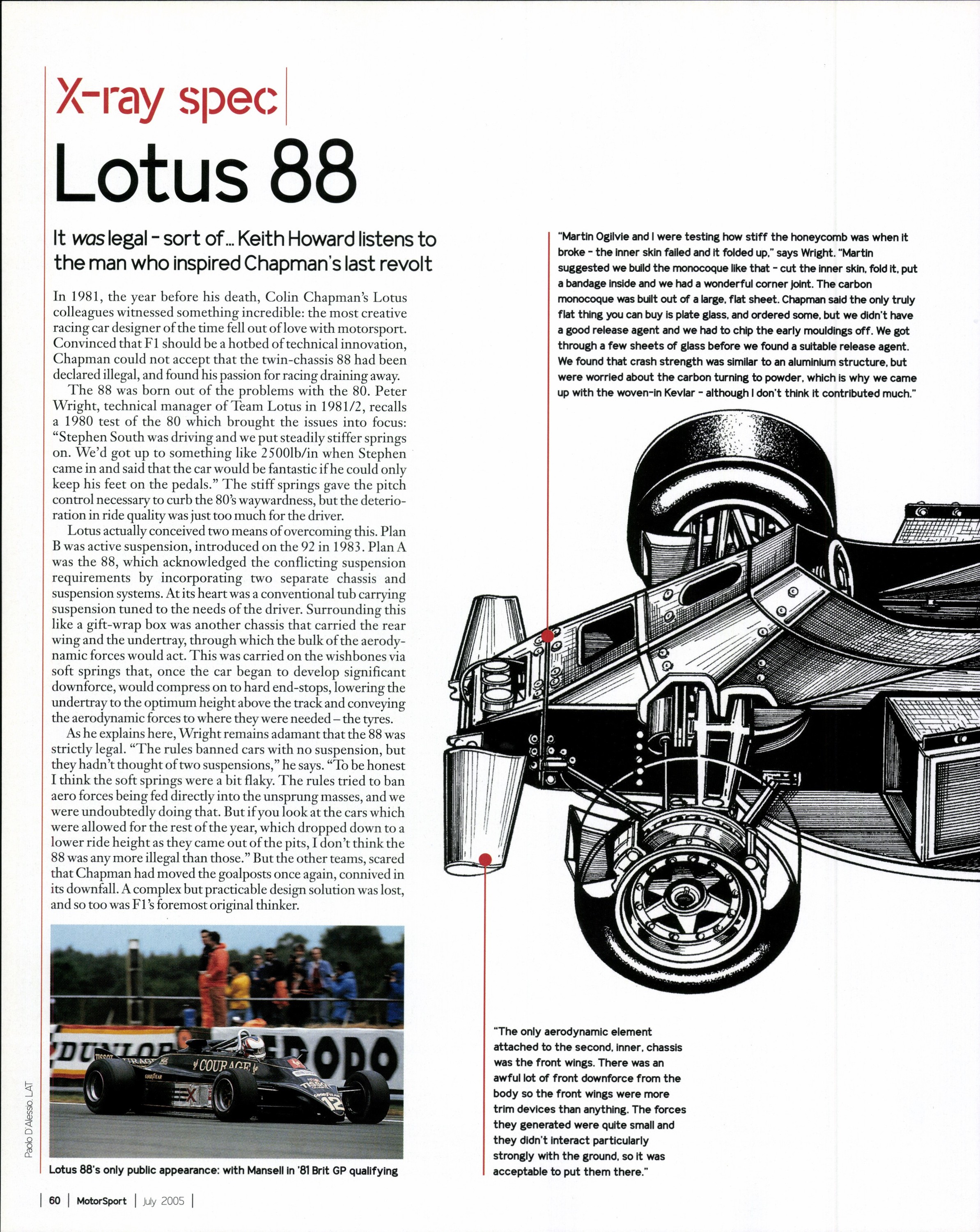 X-ray spec -- Lotus 88 | Motor Sport Magazine Archive