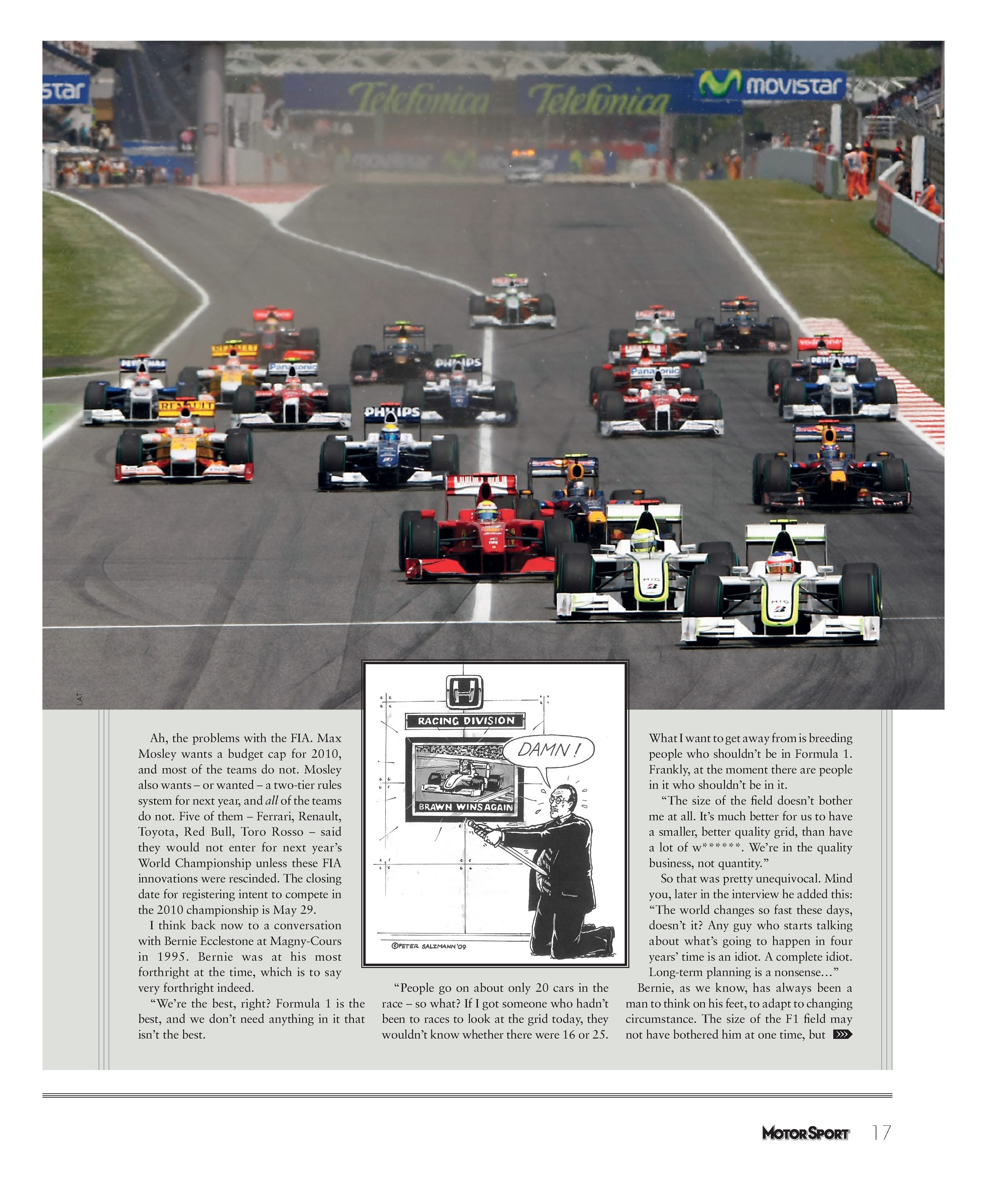 "I only have golden memories of Jimmy" July 2009 - Motor Sport Magazine