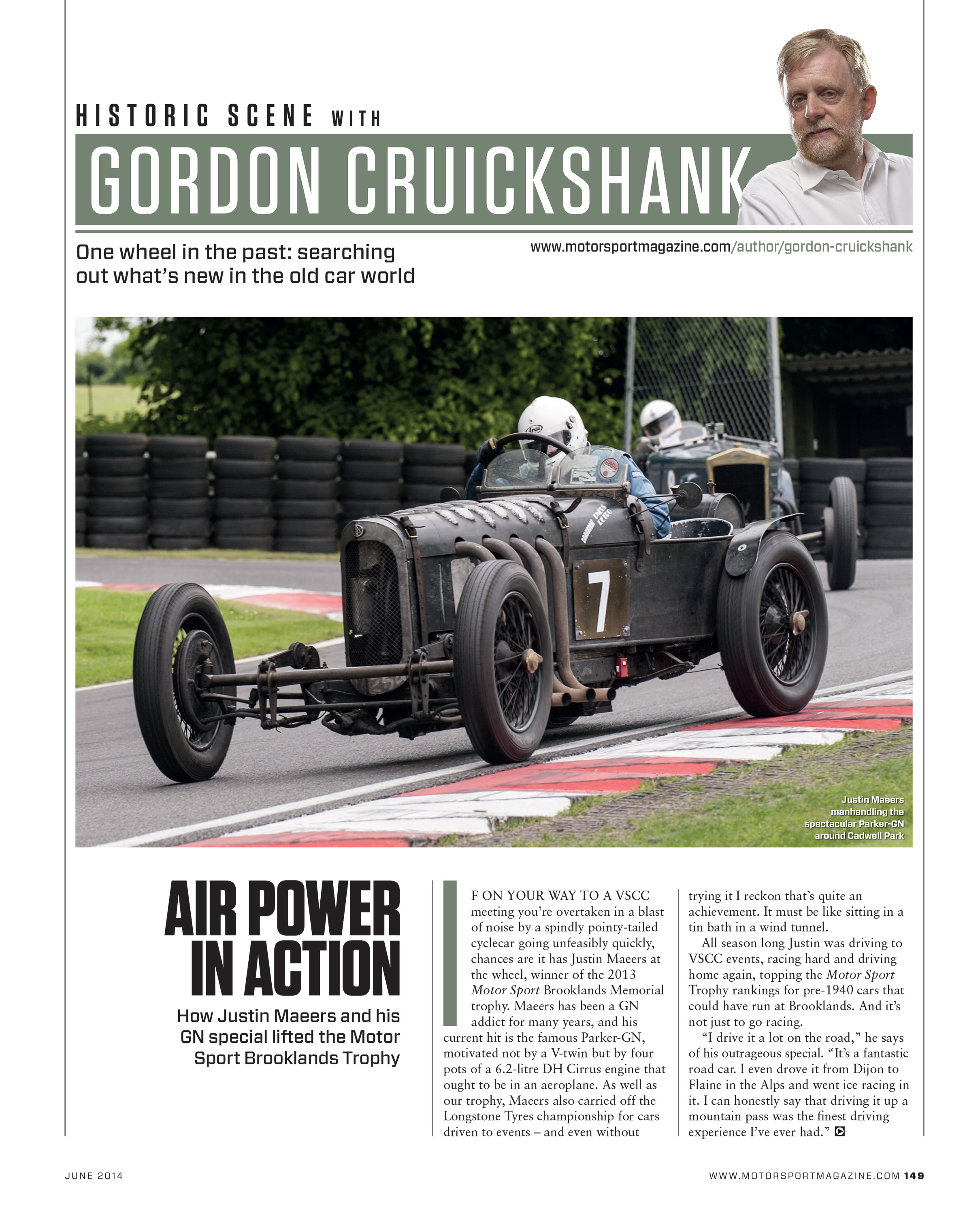 Historic scene with... Gordon Cruickshank | Motor Sport Magazine Archive