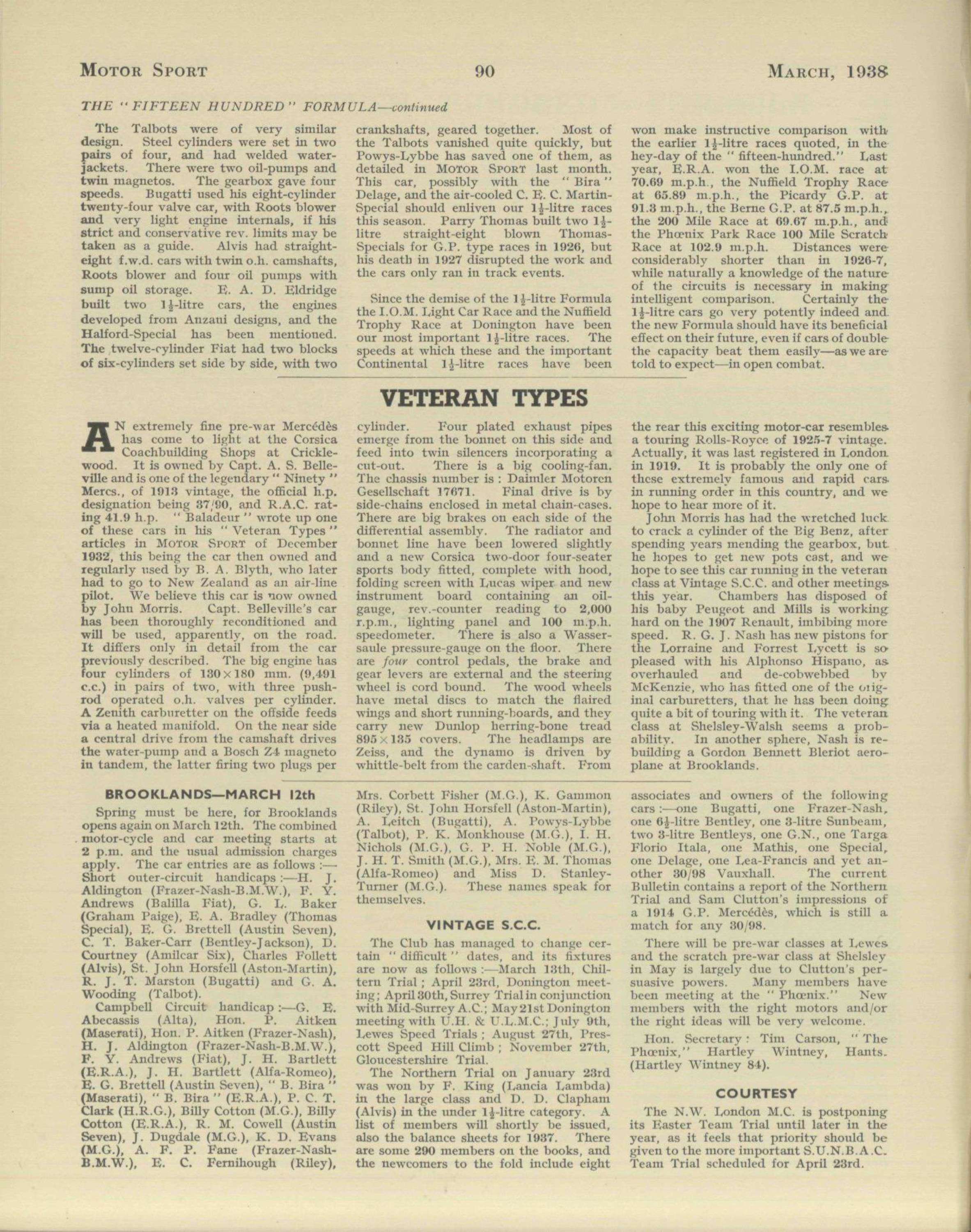 VETERAN TYPES - Motor Sport Magazine