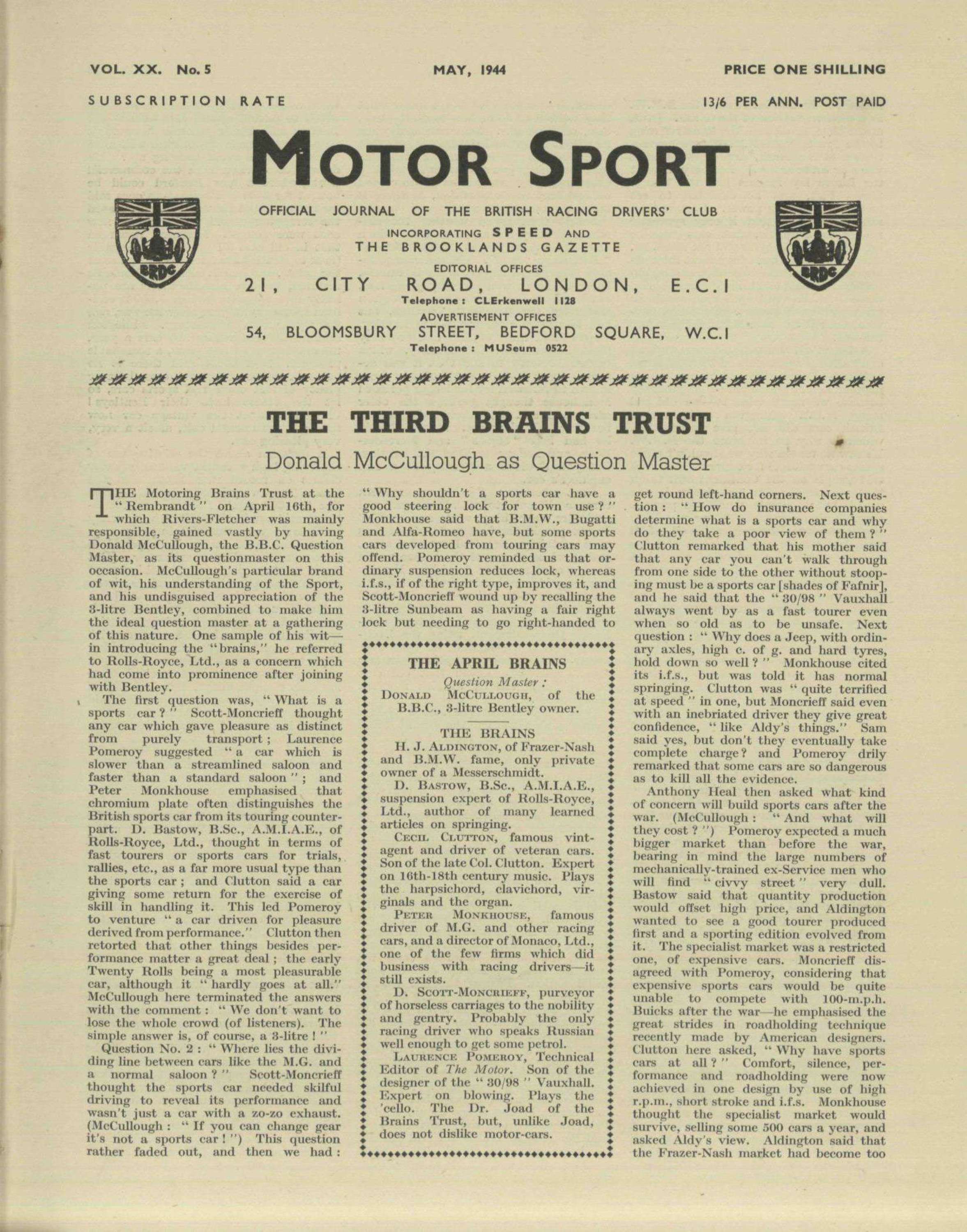 May 1944 - Motor Sport Magazine