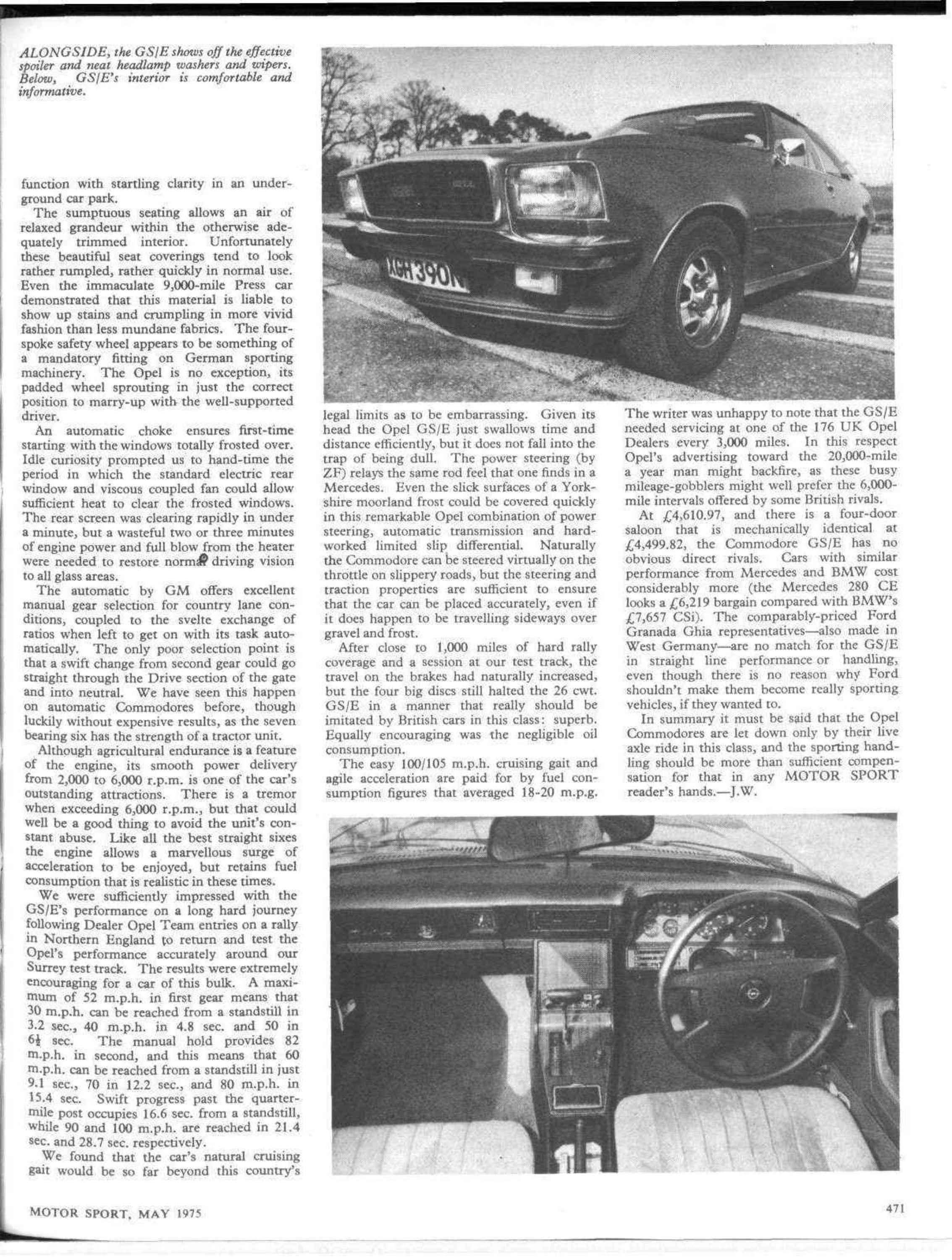 Group 5 Racing - Still in Good shape May 1975 - Motor Sport Magazine