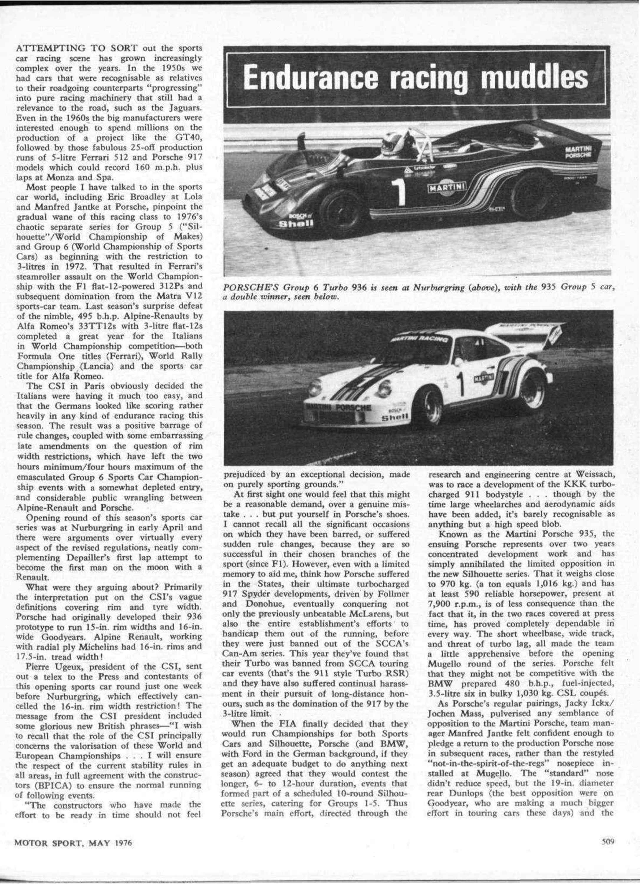 May 1976 - Motor Sport Magazine