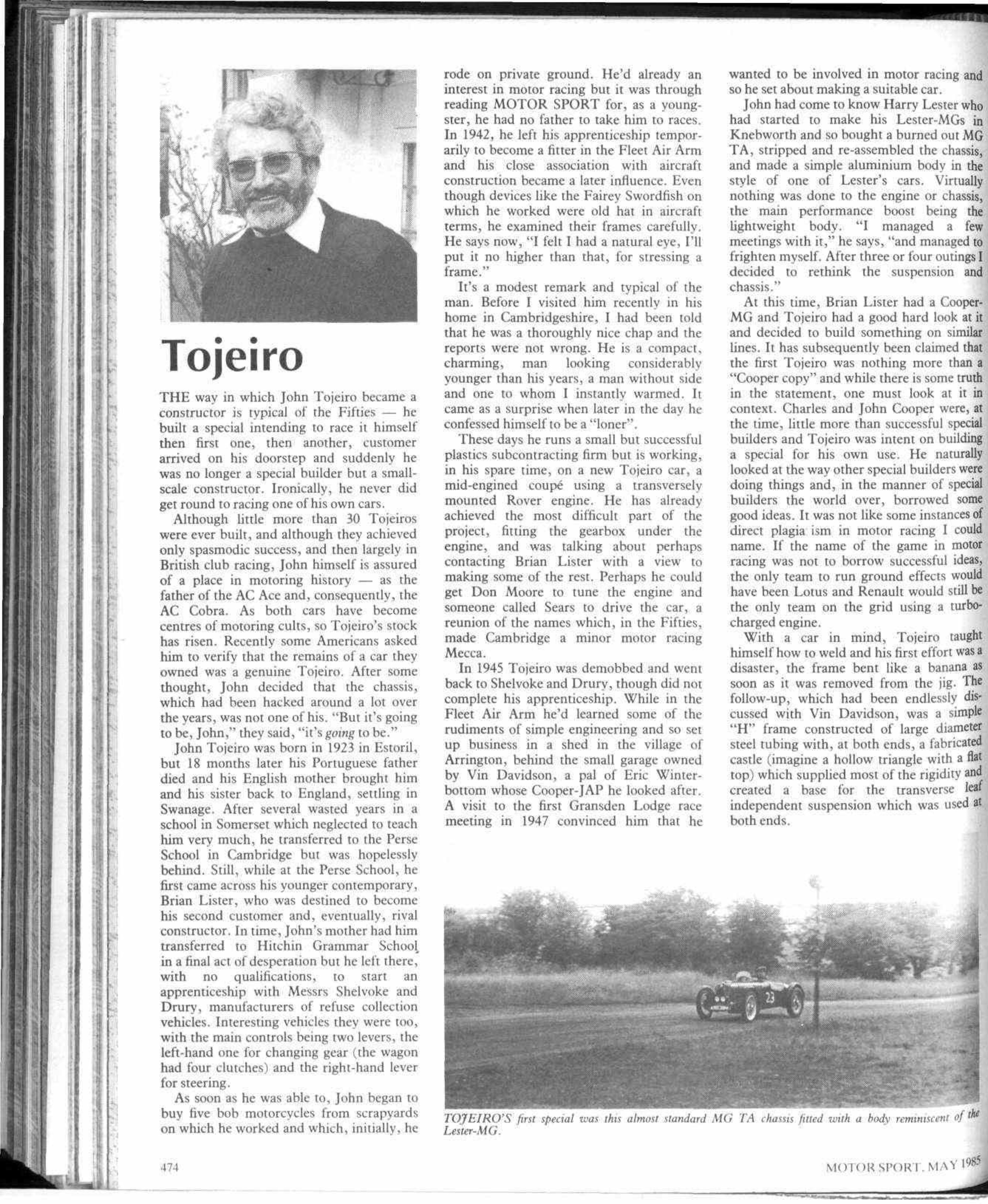 Tojeiro | Motor Sport Magazine Archive