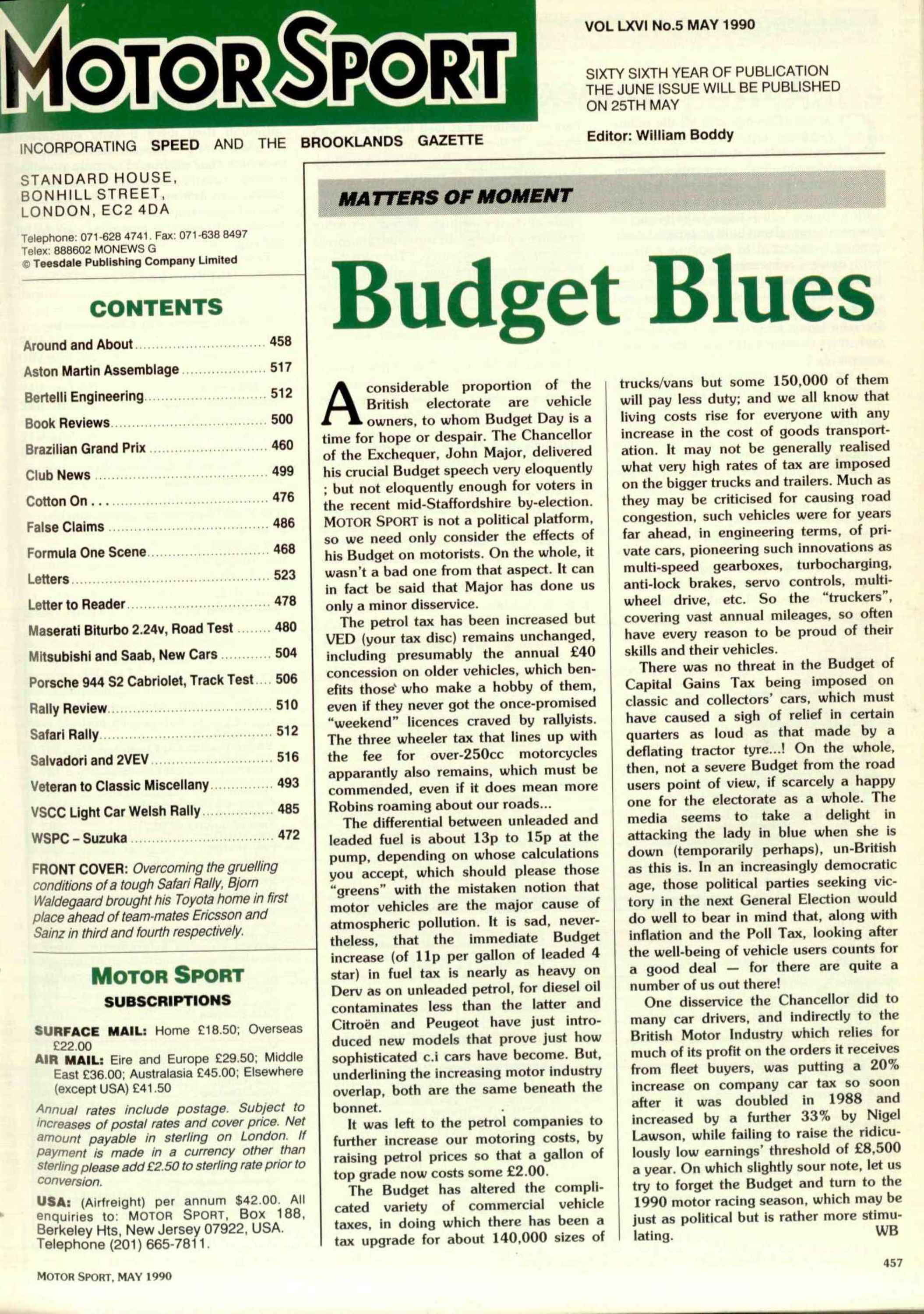 May 1990 - Motor Sport Magazine