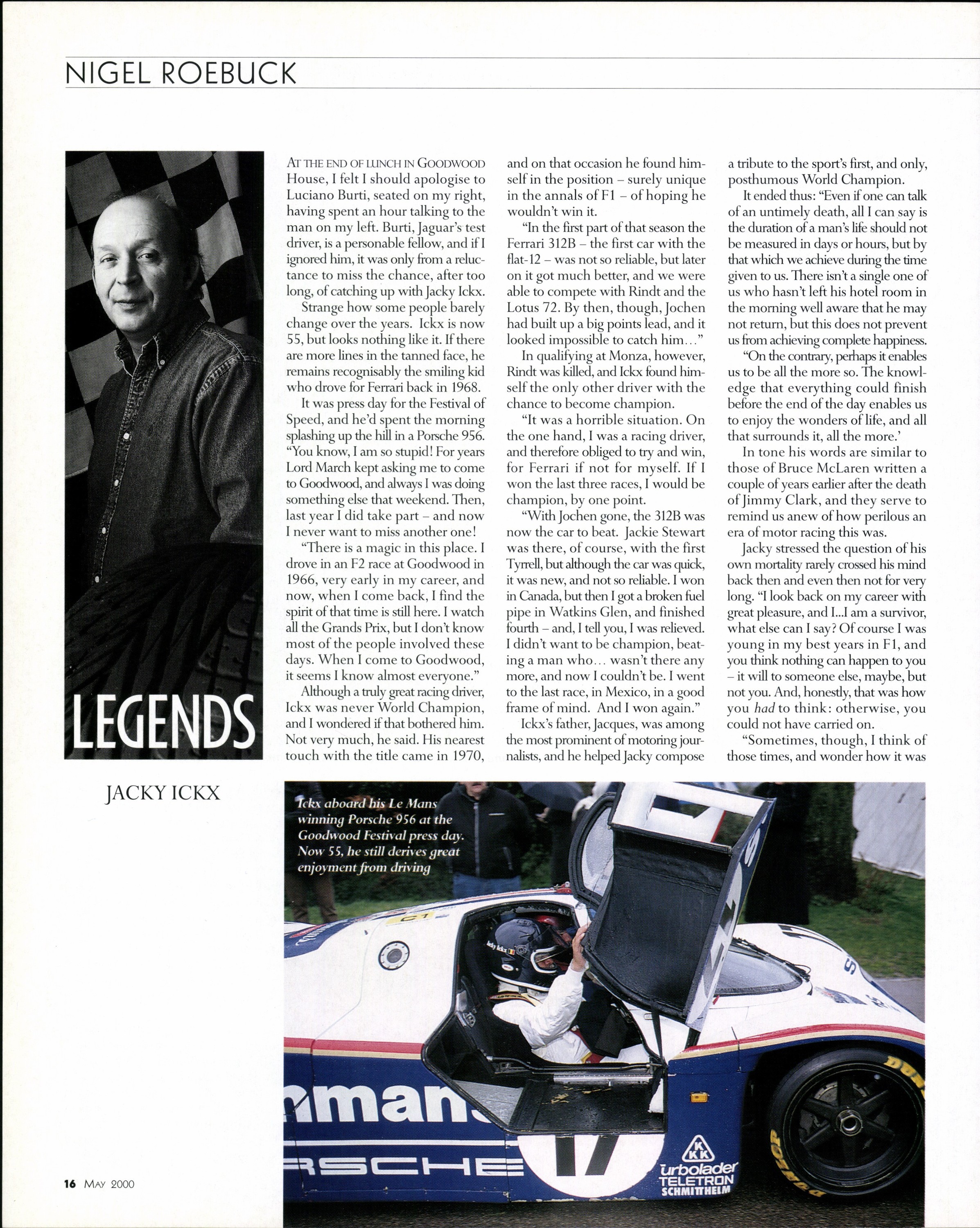 Nigel Roebuck | Motor Sport Magazine Archive