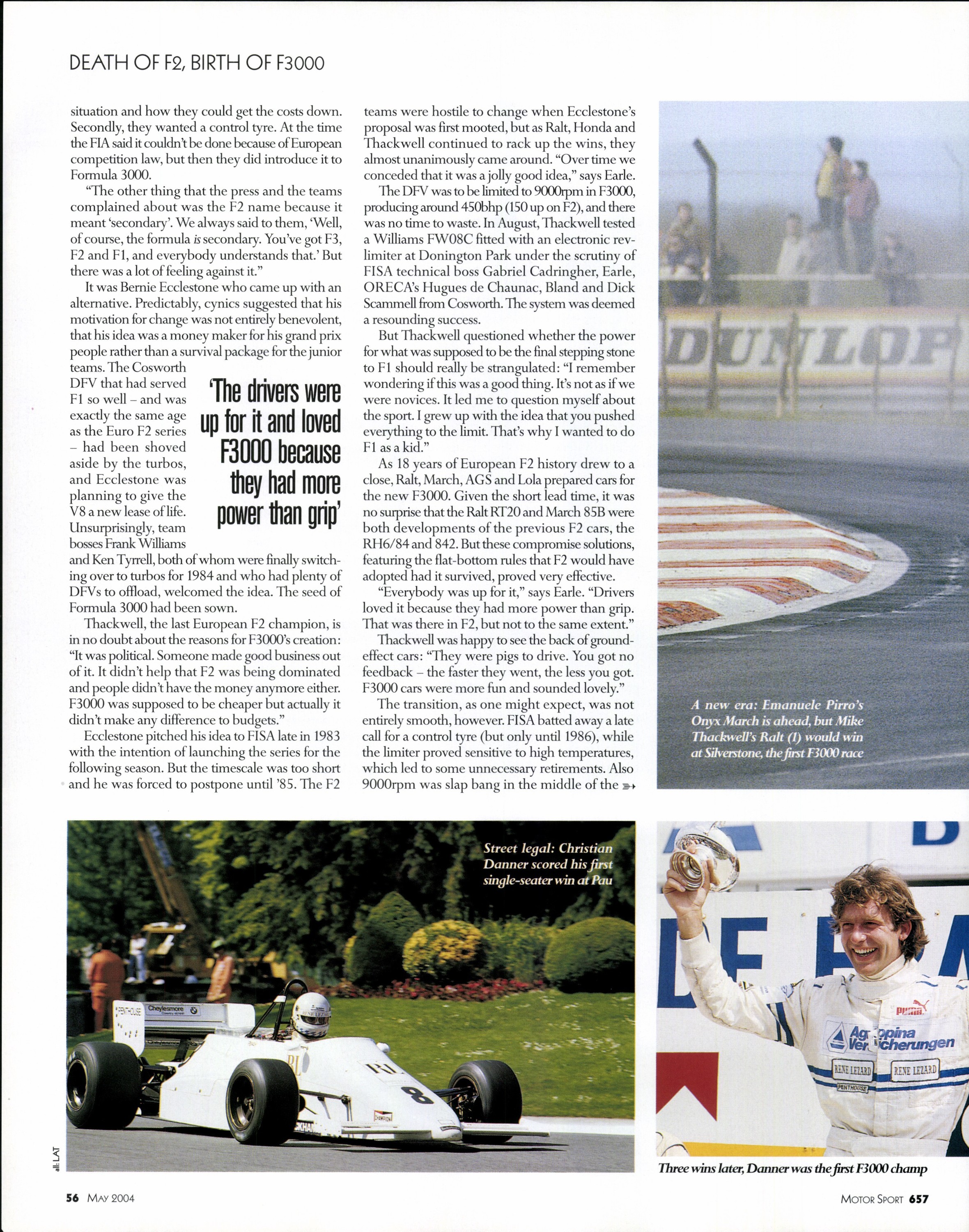 Sunny side down May 2004 - Motor Sport Magazine
