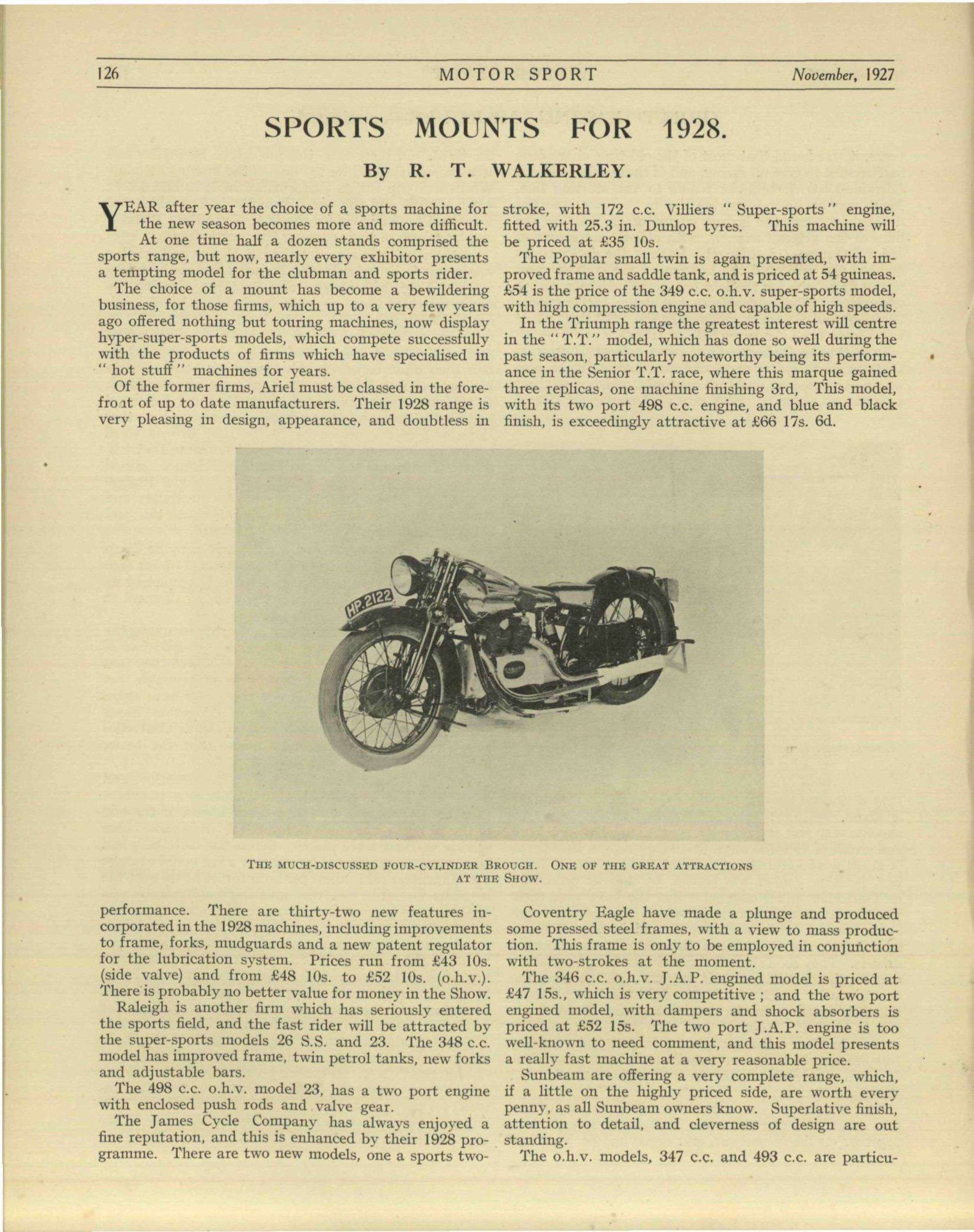 TUNING THE BLACKBURNE SUPERSPORTS 350 CC ENGINE November 1927 - Motor ...