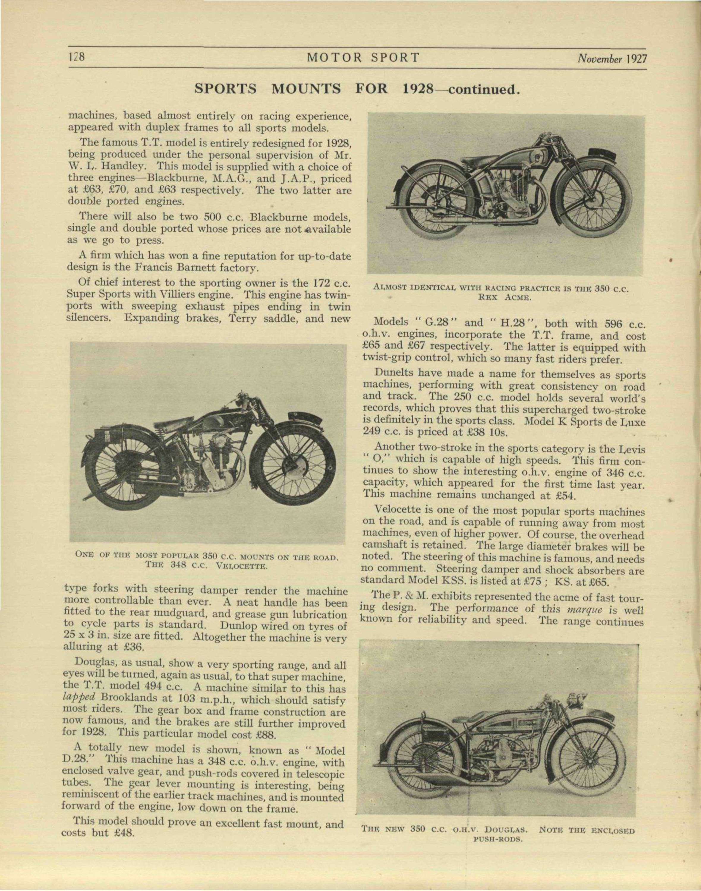 TUNING THE BLACKBURNE SUPERSPORTS 350 CC ENGINE November 1927 - Motor ...