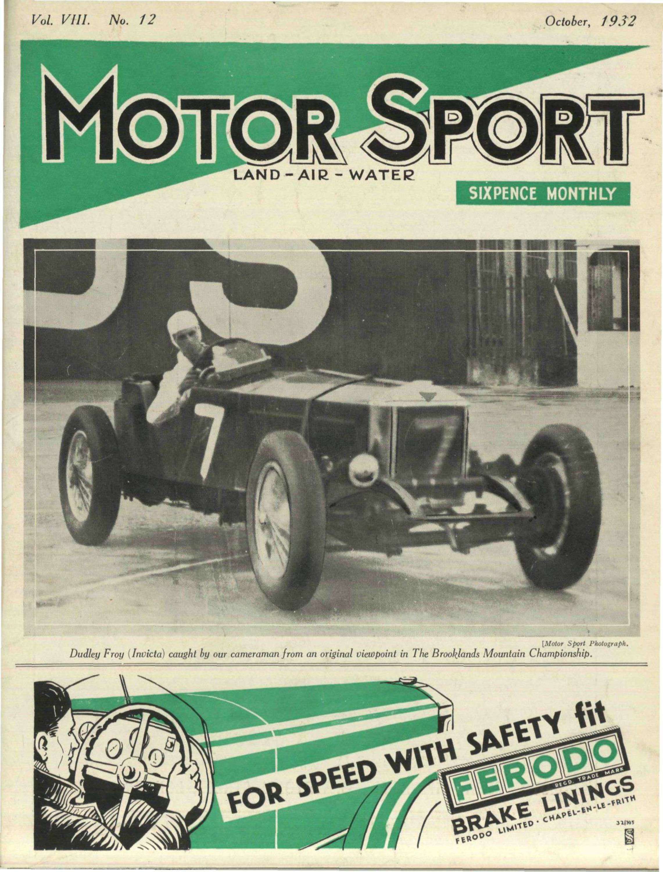 AN ORIGINAL NEW SPORTS CAR. UNORTHODOX CHASSIS DESIGN ON THE VALE ...