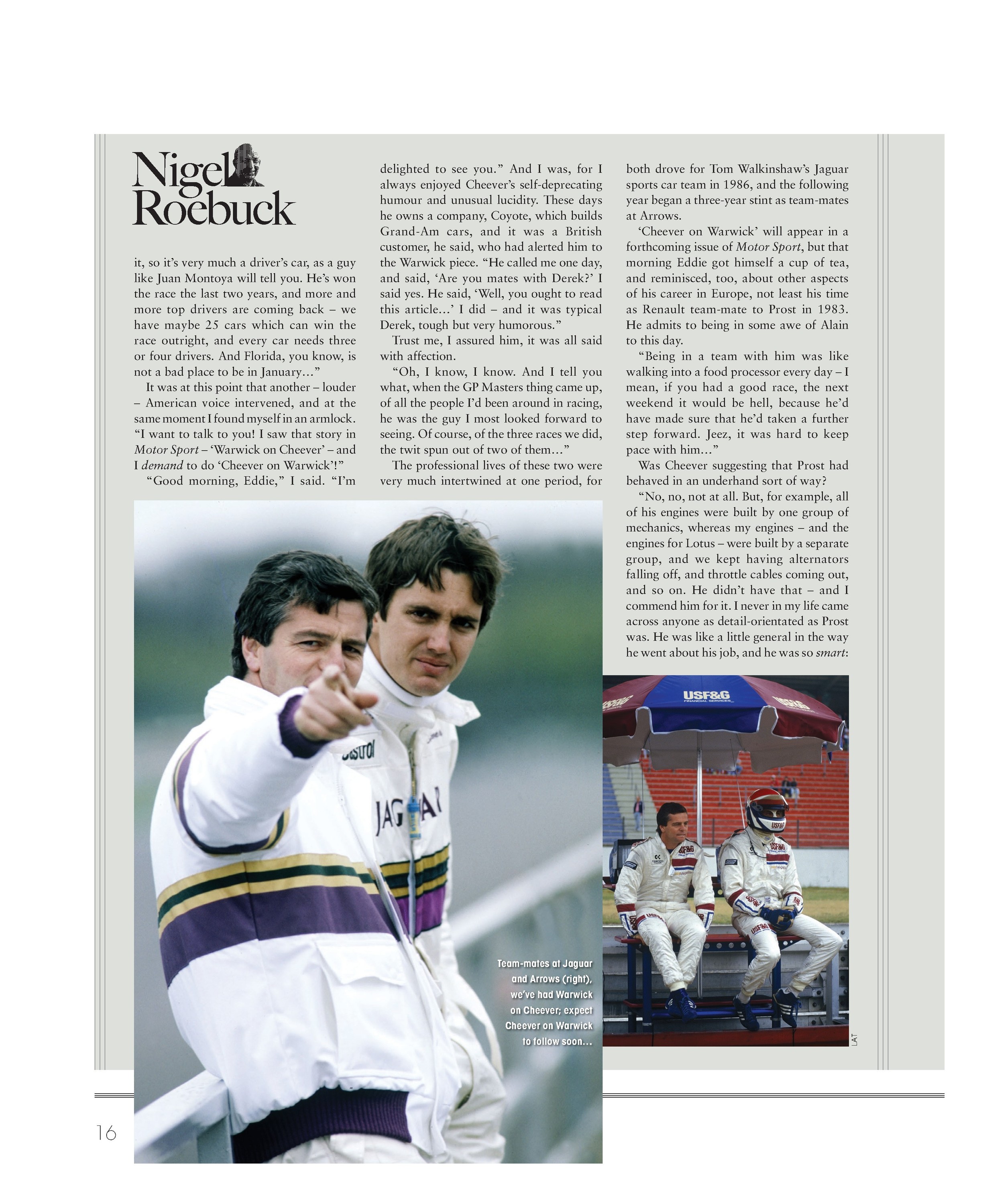 My mate Ronnie October 2008 - Motor Sport Magazine