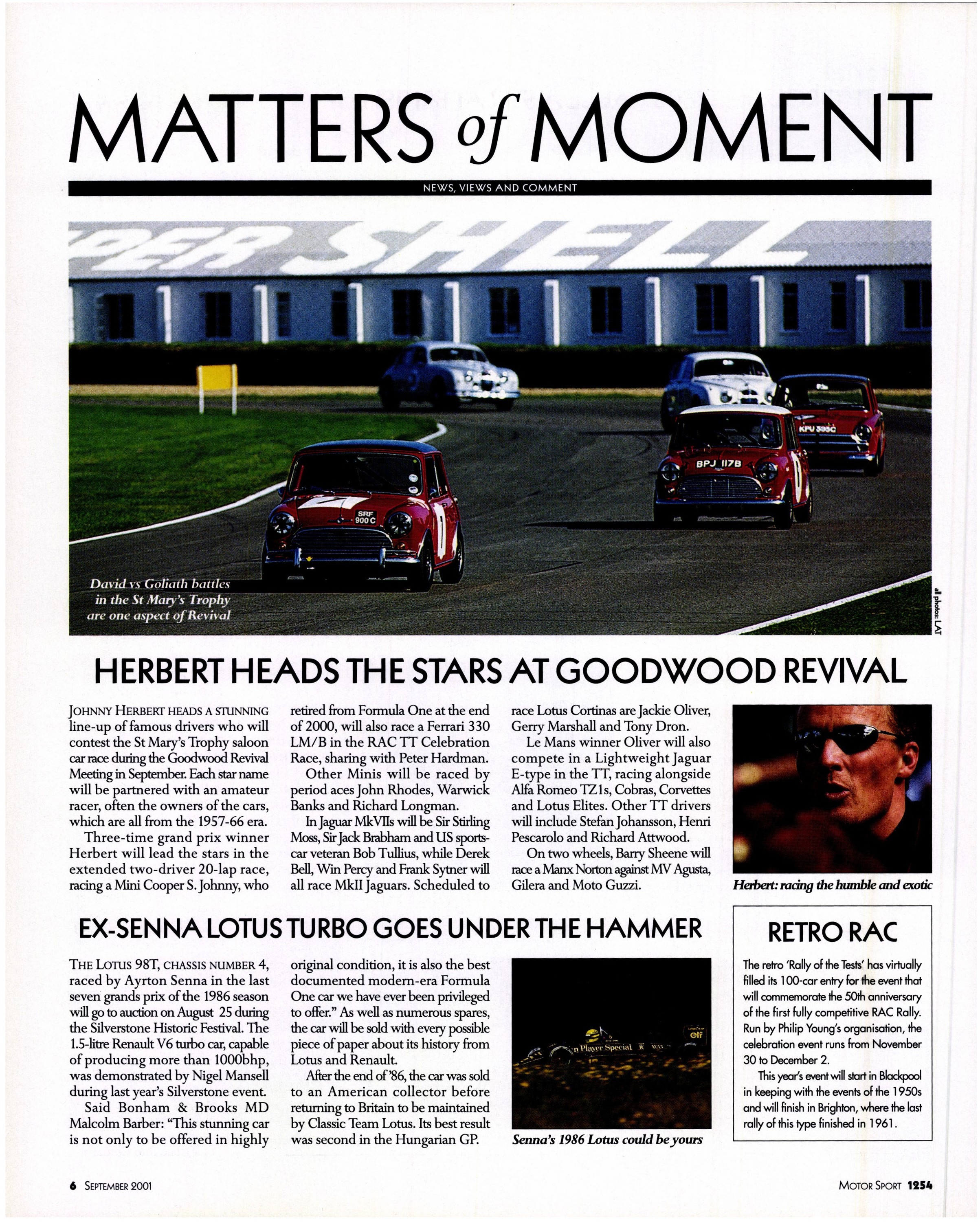 Hairpin valve spring September 2001 - Motor Sport Magazine